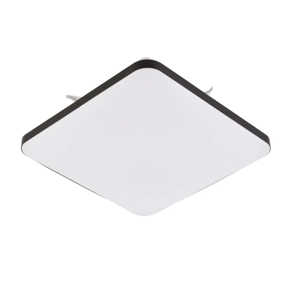 Plafoniera LED Babilon, 38 x 38 cm, 24 W, 2400 lm, lumina neutra, negru