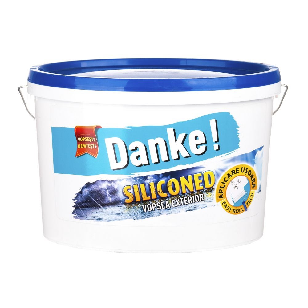 Vopsea lavabila de exterior maro cioco 10 l, Danke Silicon