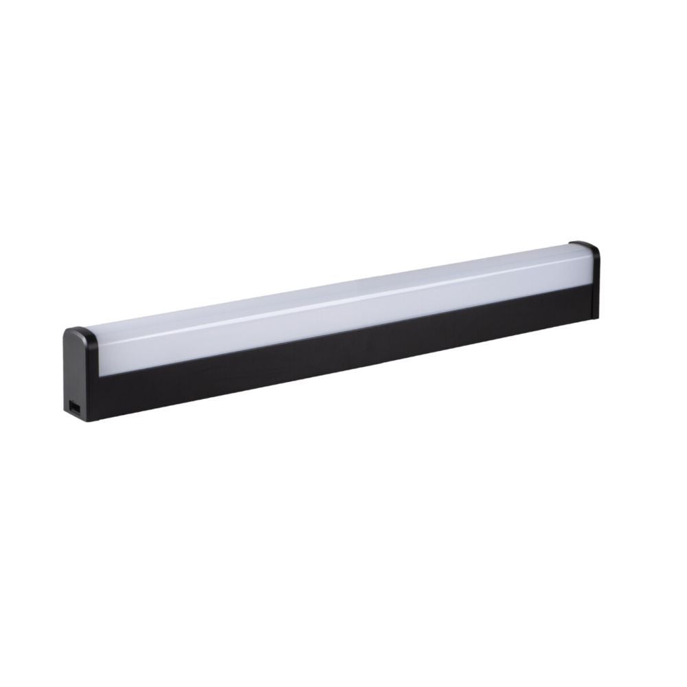 Rigleta LED Akvo, 20 W, 4000 K, 80 cm, negru, IP44