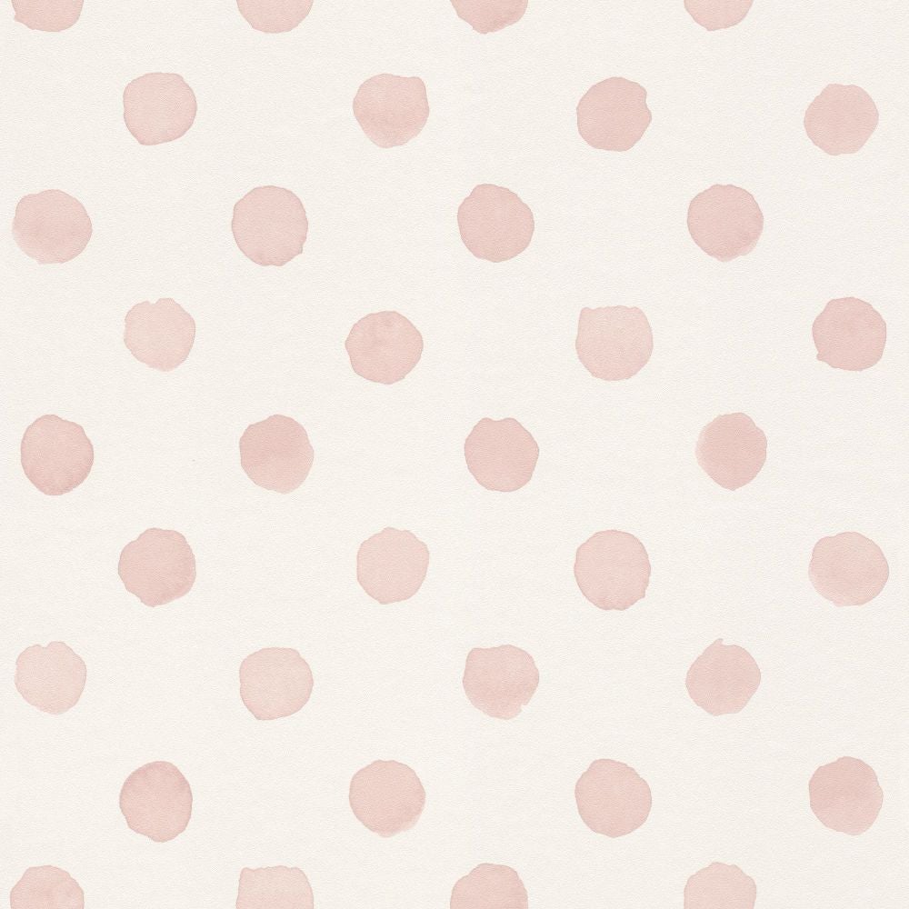 Tapet vinil, model buline roz, alb/roz, rola 10 x 0.53 m