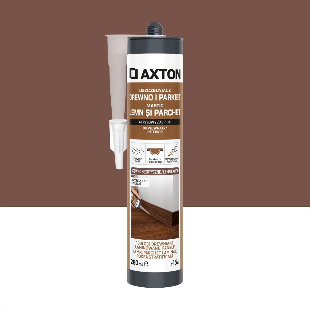 Mastic Axton, pentru lemn si parchet, lemn exotic, 280 ml