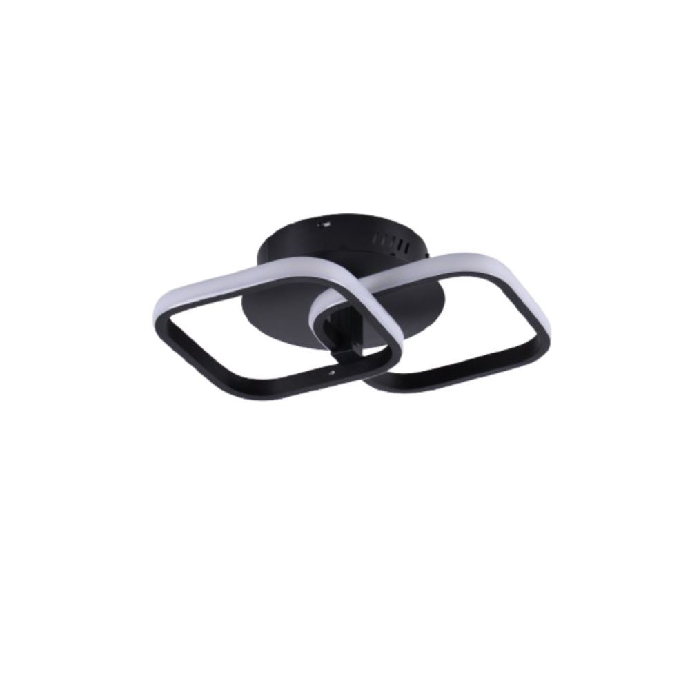 Plafoniera LED Robert, 22 W, lumina neutra, negru