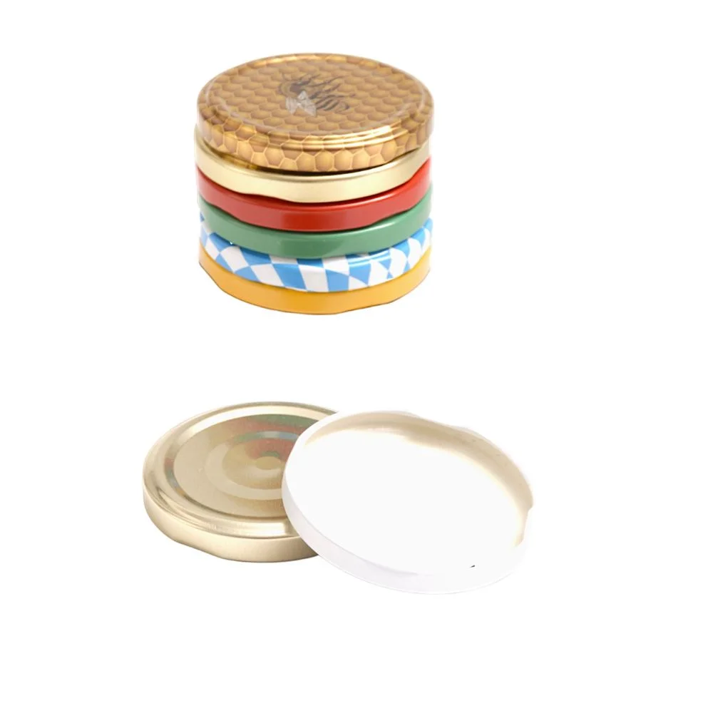 Capac borcan, metal, Ø 66 mm, multicolor (set 20 buc)