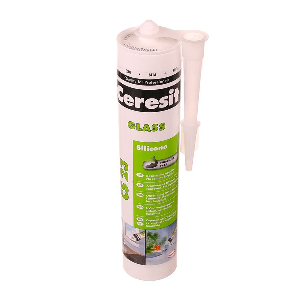 Silicon sticla Ceresit 280ML alb
