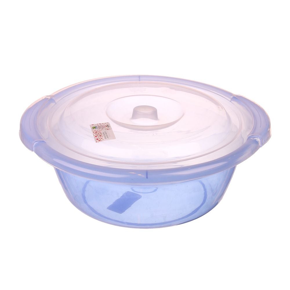 Lighean plastic 7 l, cu capac, "Mara"