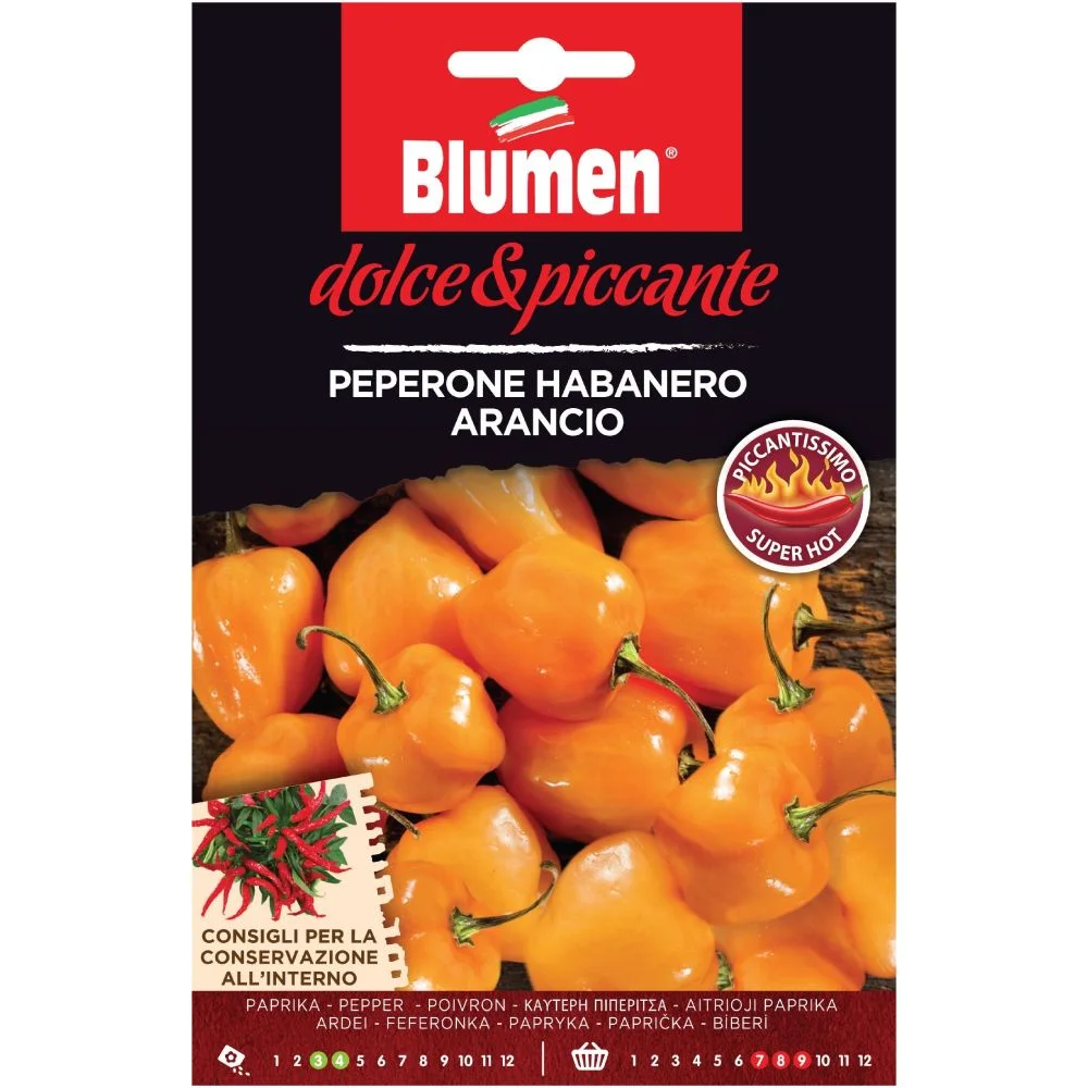 Seminte legume, ardei iute Habanero Arancio, Blumen