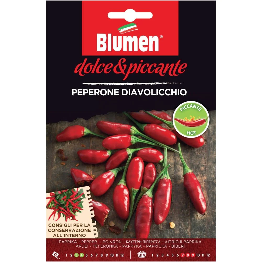 Seminte legume, ardei iute Diavolicchio, Blumen