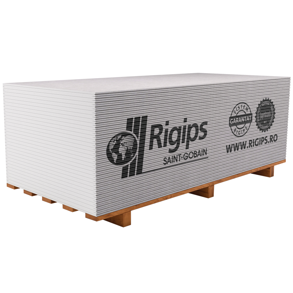 Placa gips carton Rigips RB, interior, 12.5 x 1200 x 2000 mm
