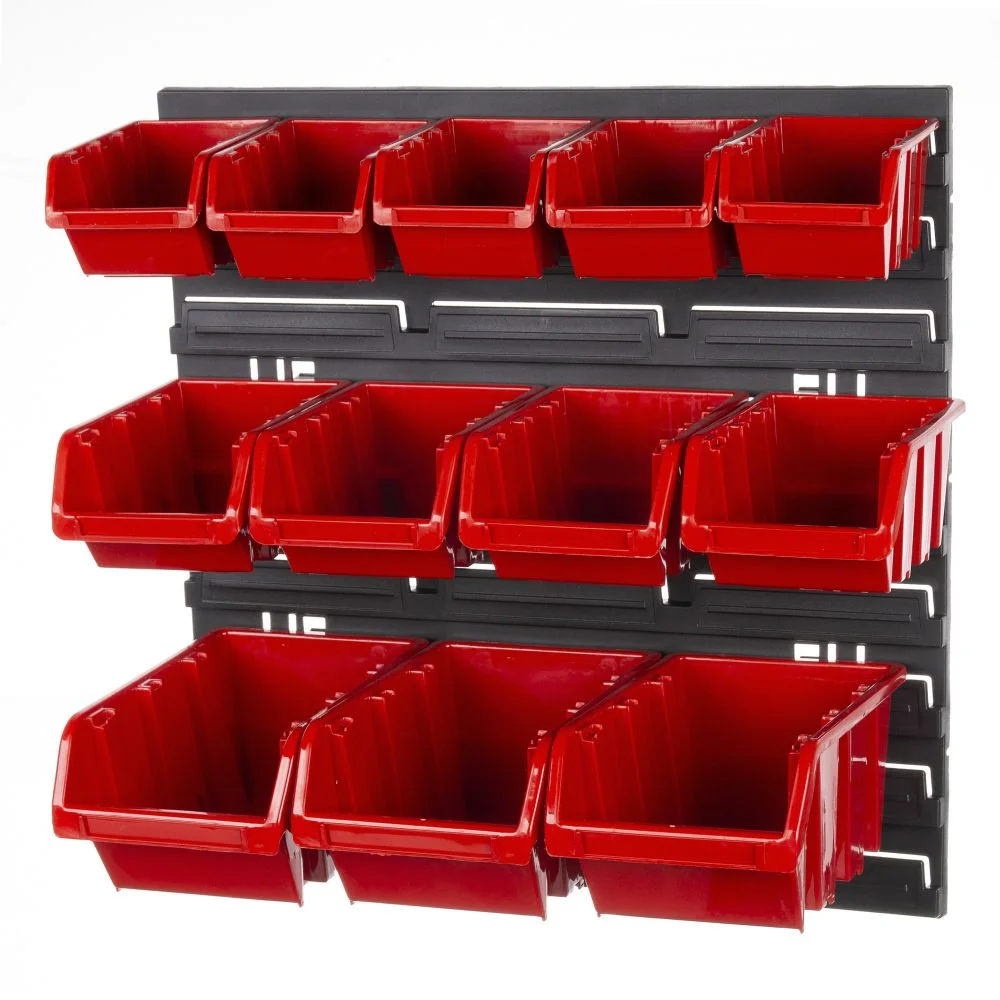 Tavite cu suport perete, plastic, portocalii (set 24 buc)