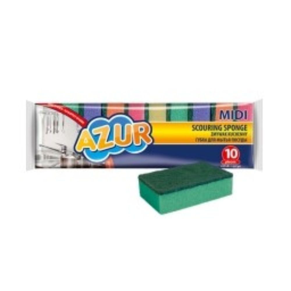 Burete de vase abraziv, Azur, set 10 bucati