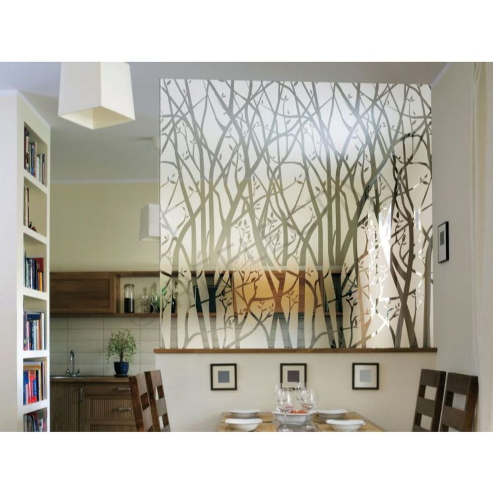 Folie sablare 75 x 200 cm decor ramuri