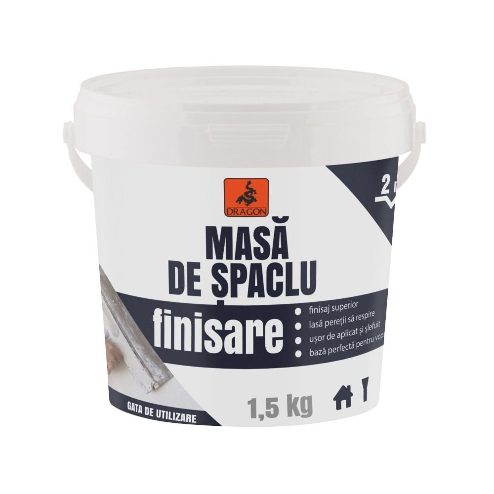 Masa de spaclu Dragon, pentru finisare, interior, alb, 1.5 kg
