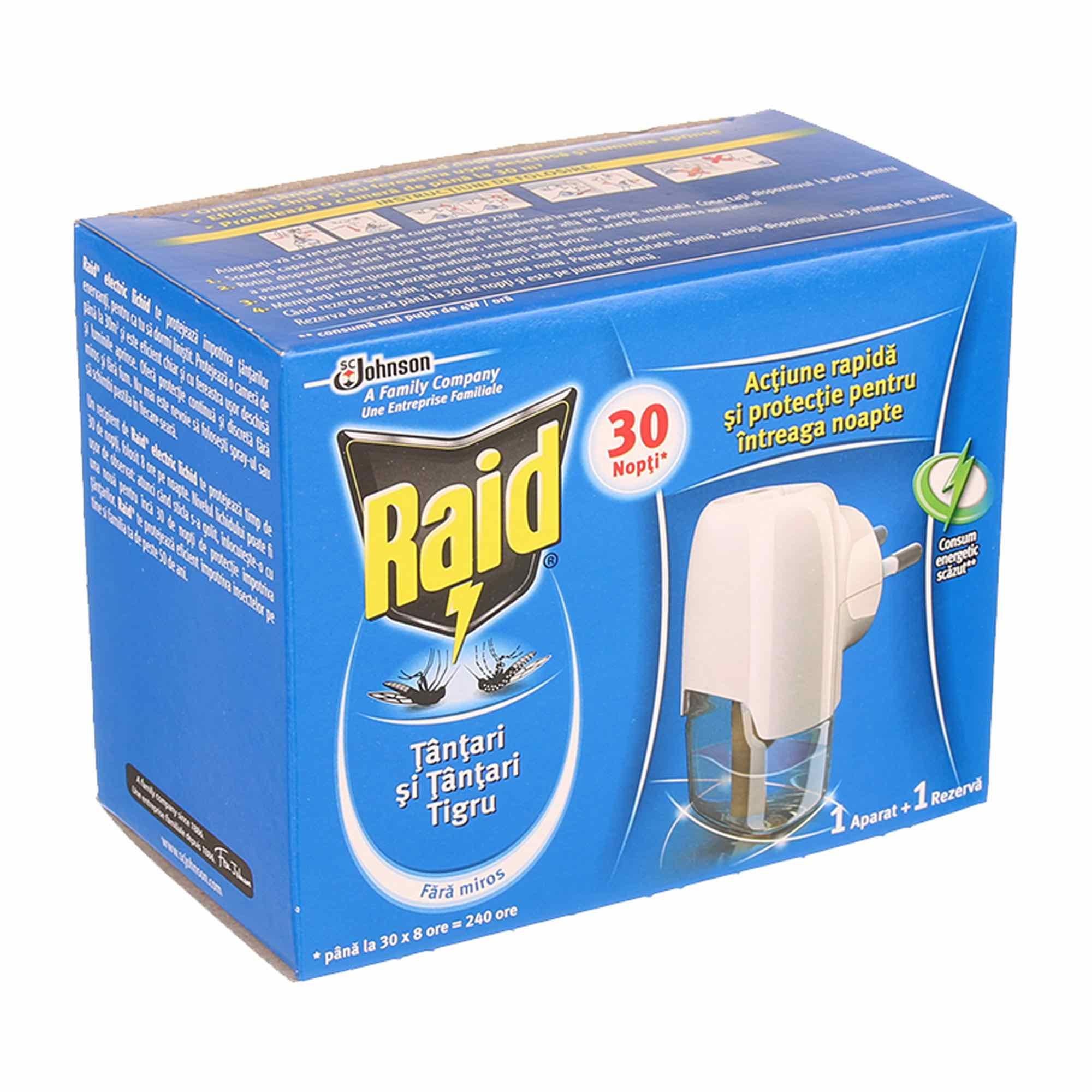 Aparat electric Raid, impotriva tantarilor, cu rezerva lichida, pentru ...