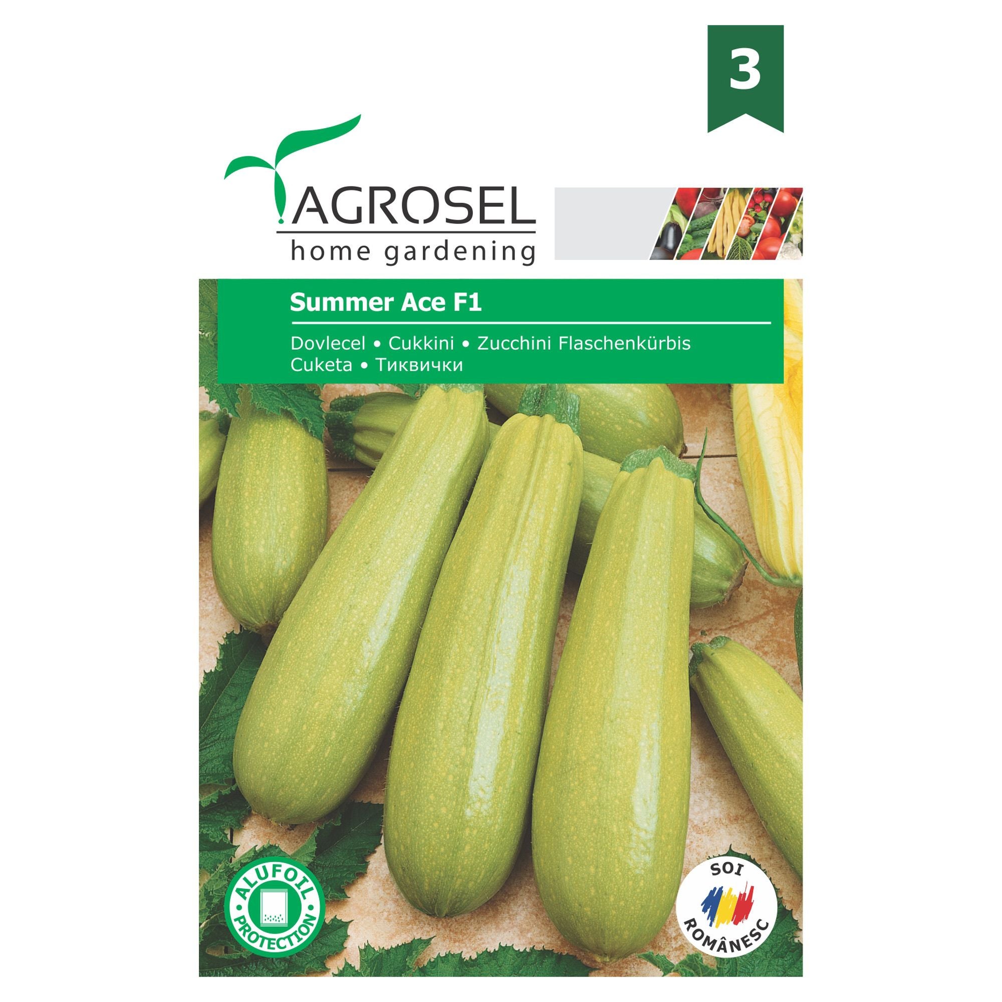 Seminte legume, dovlecel Summer Ace F1, Agrosel