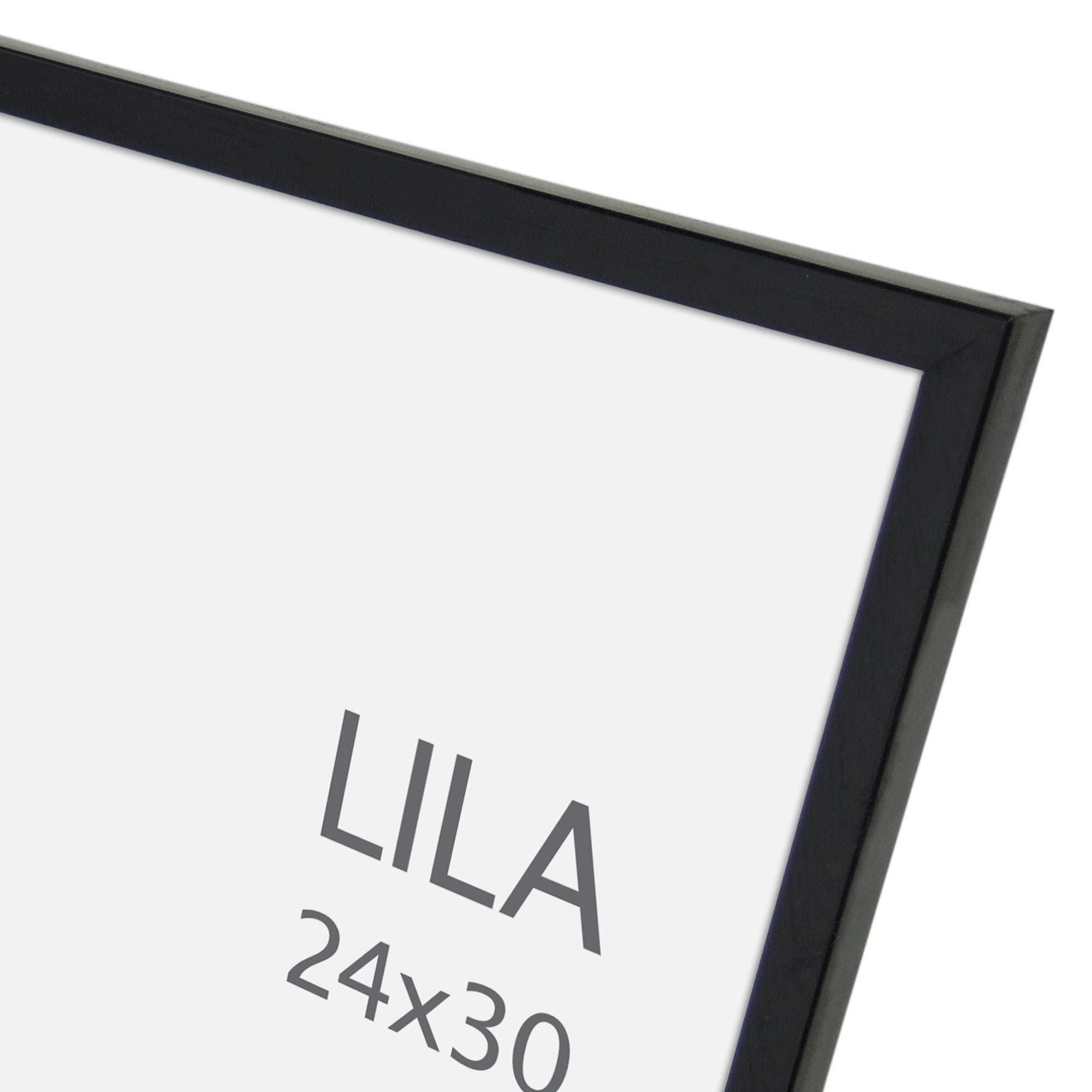 Rama foto Inspire Lila, 24 x 30 cm, plastic, negru