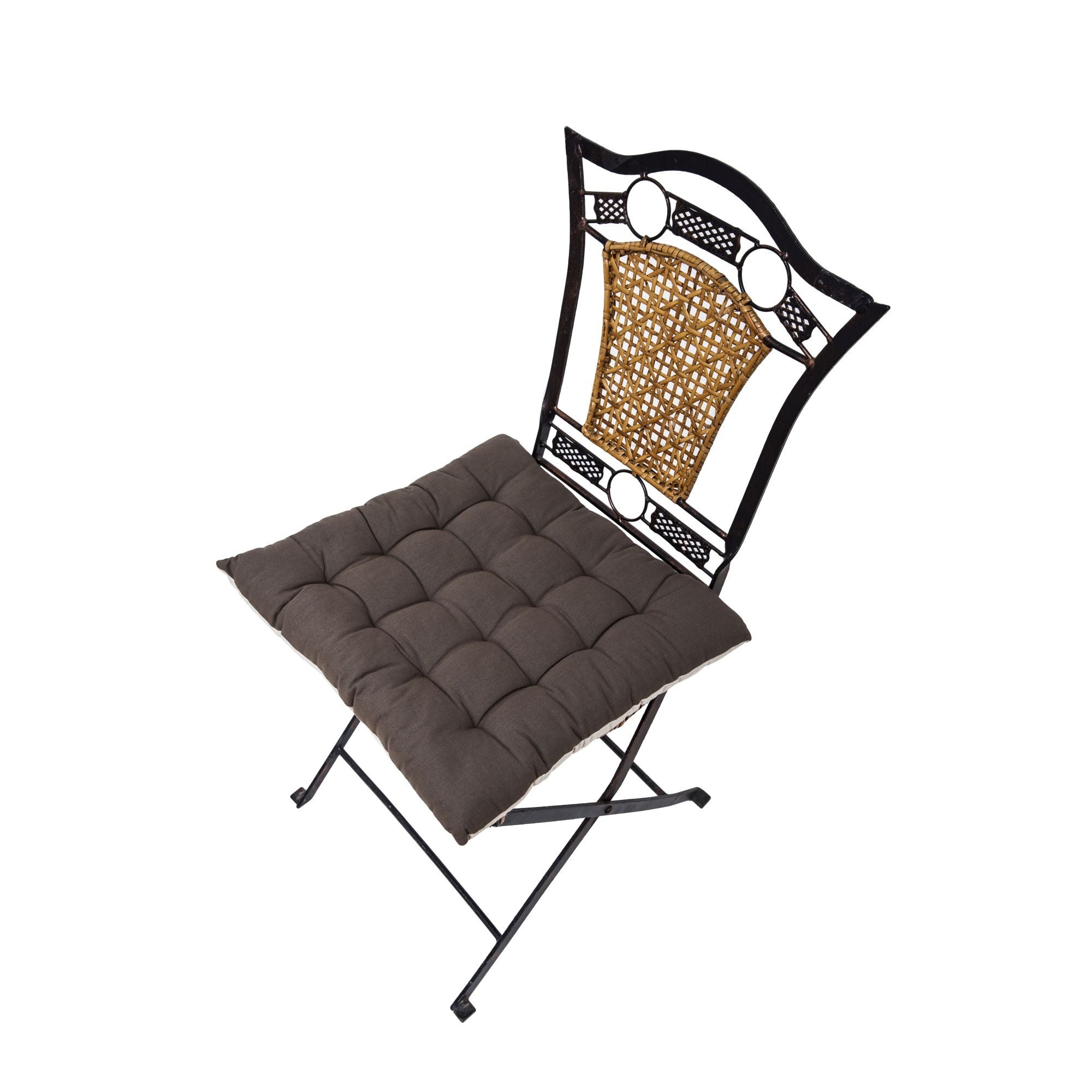 Perna scaun 40 x 40 cm cu doua fete cappucino/maro