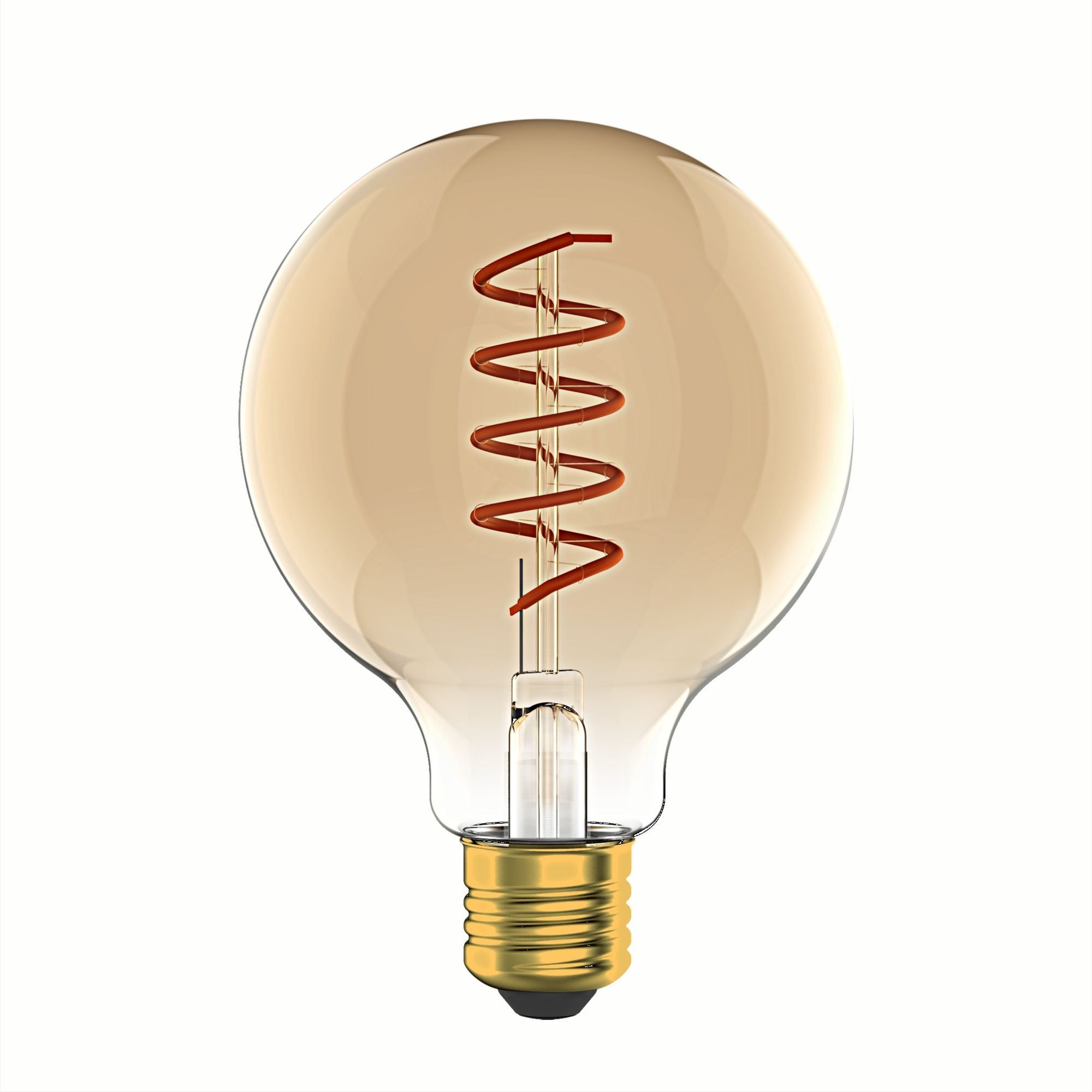 Bec LED Decorativ G95 E27 6W 400lm Amber lumina calda