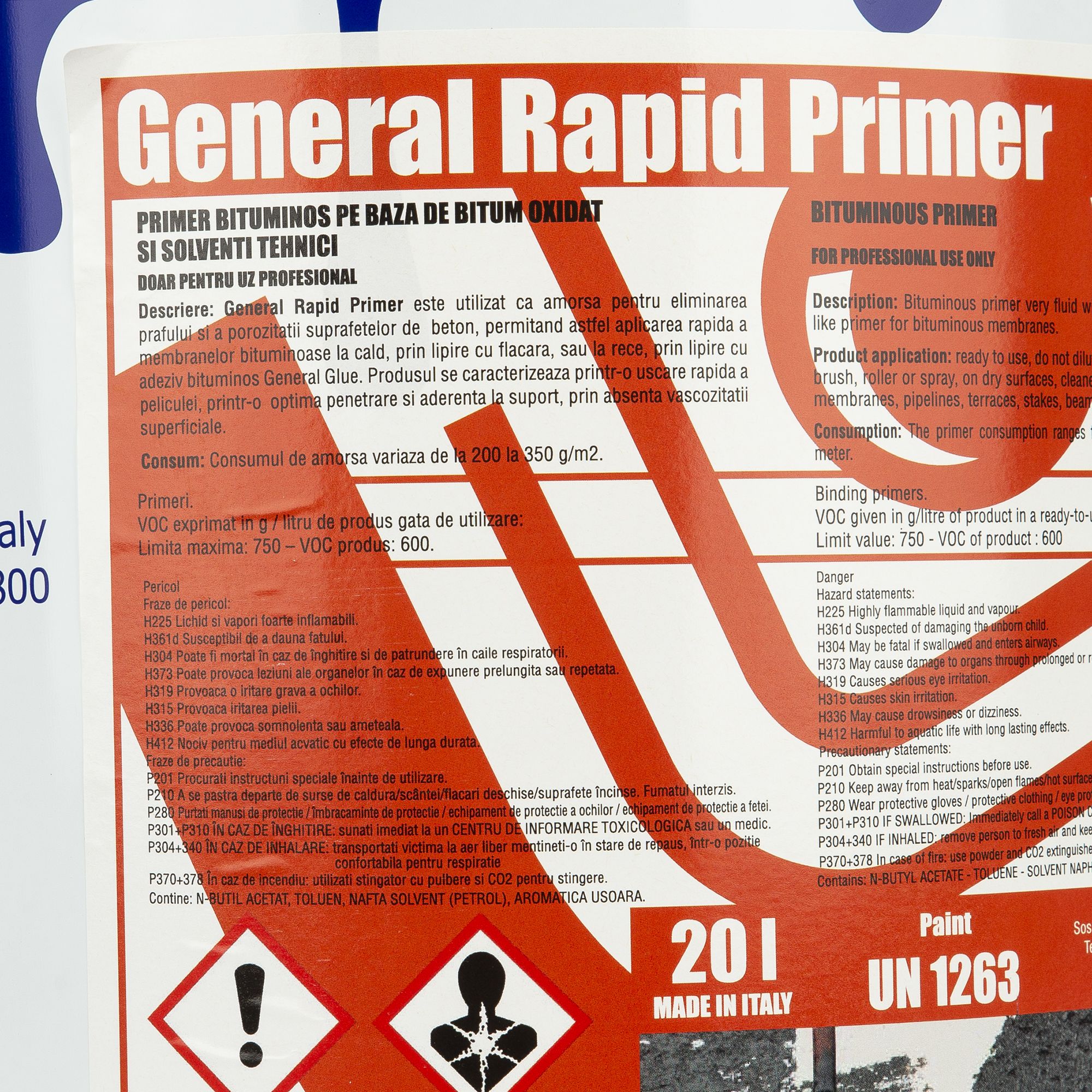 Amorsa solvent General Rapid Primer, 20 L