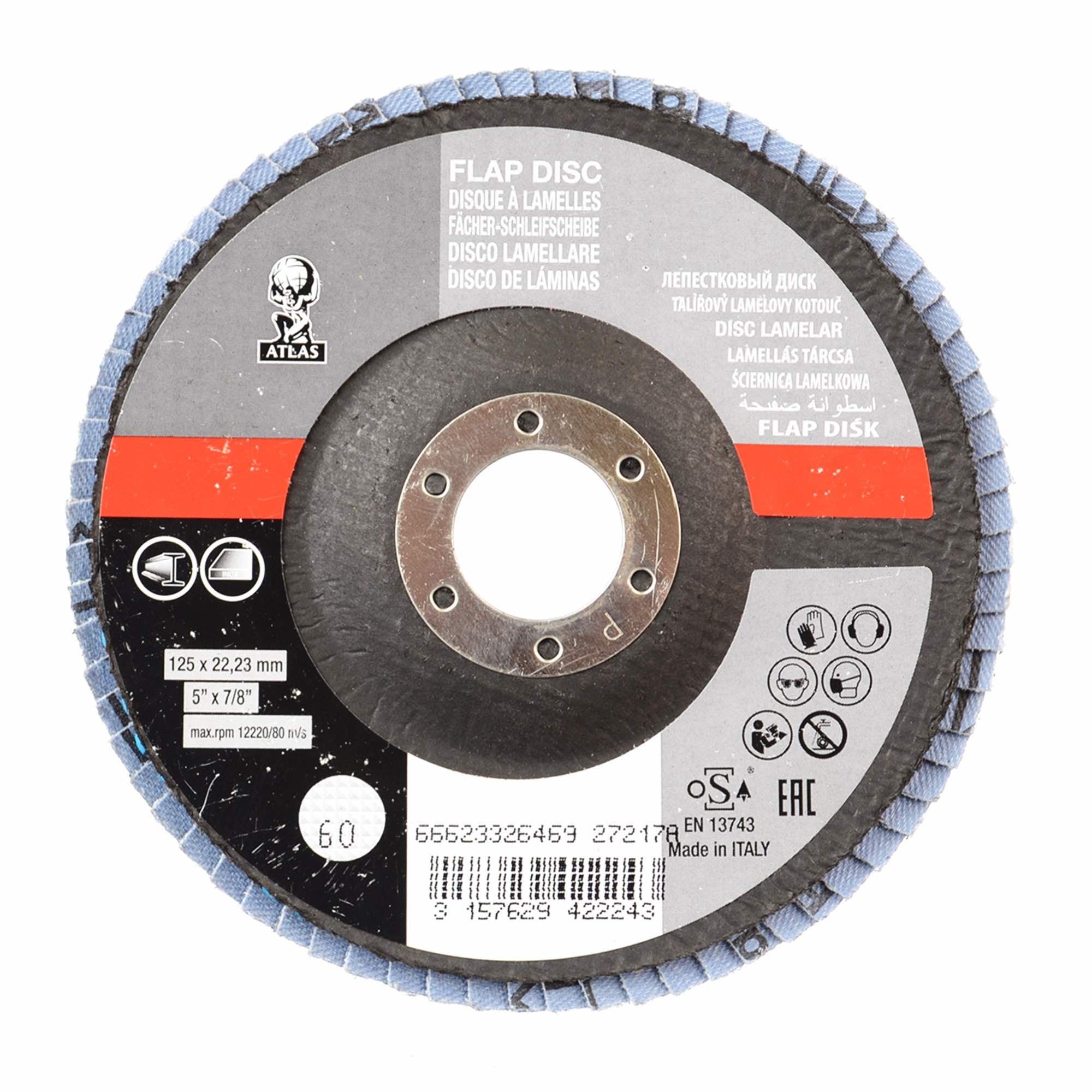 Disc lamelar 125 mm P60 Atlas
