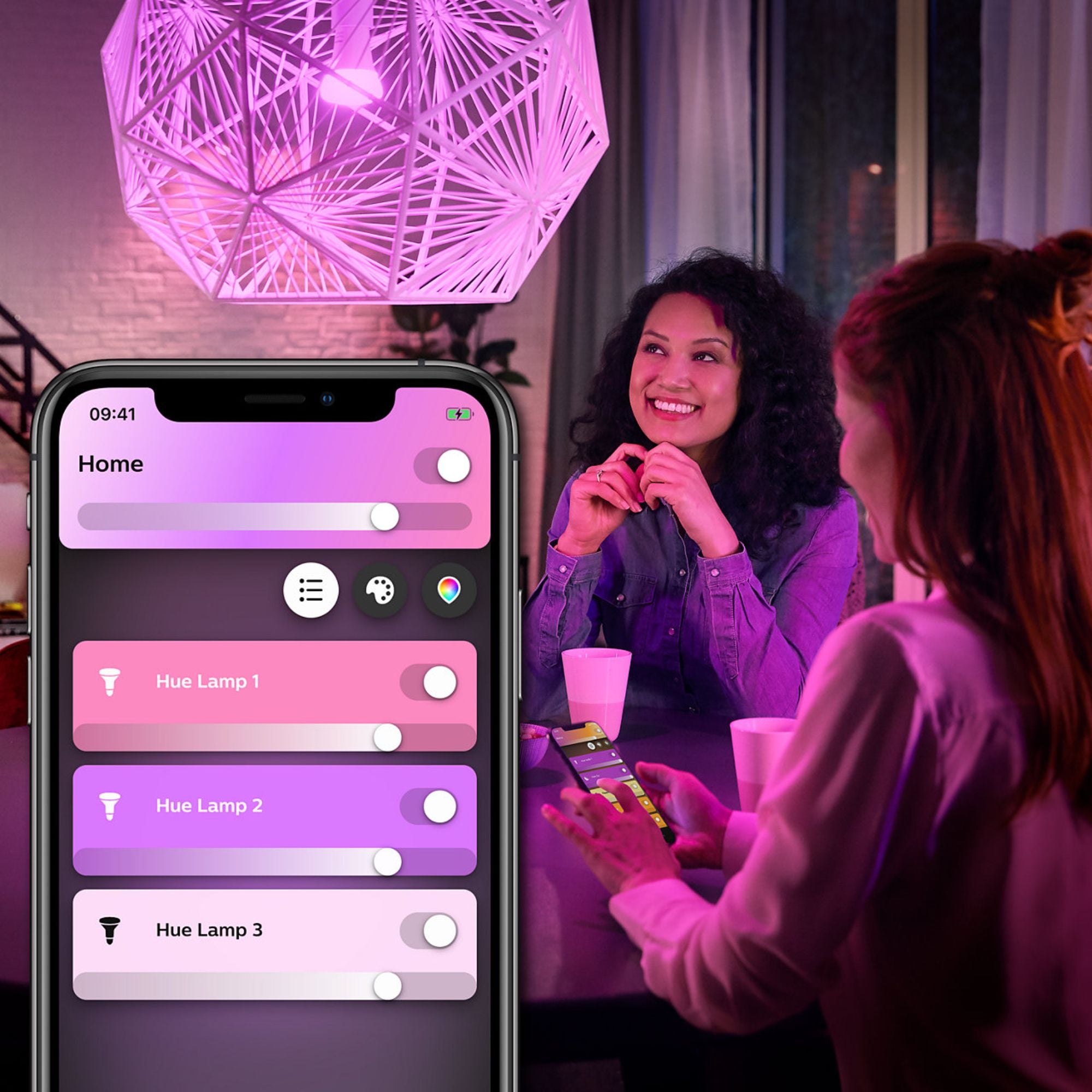 Bec inteligent LED Philips HUE schimbare culoare lumini (RGB) Bluetooth ...
