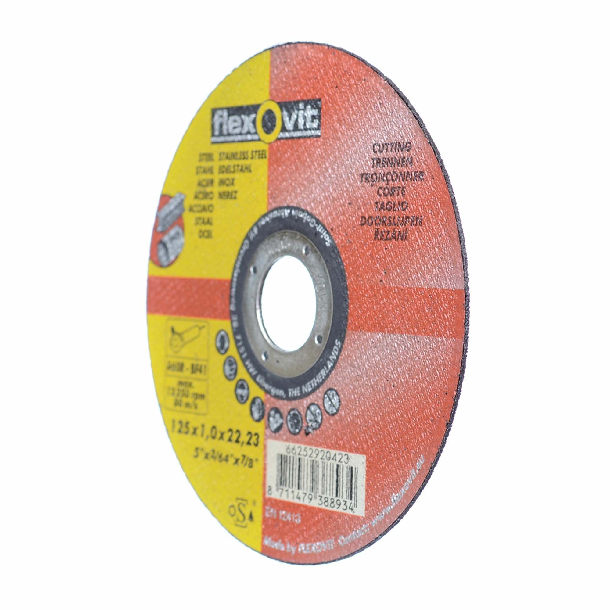 Disc taiere inox 125 x 1 mm Flexovit