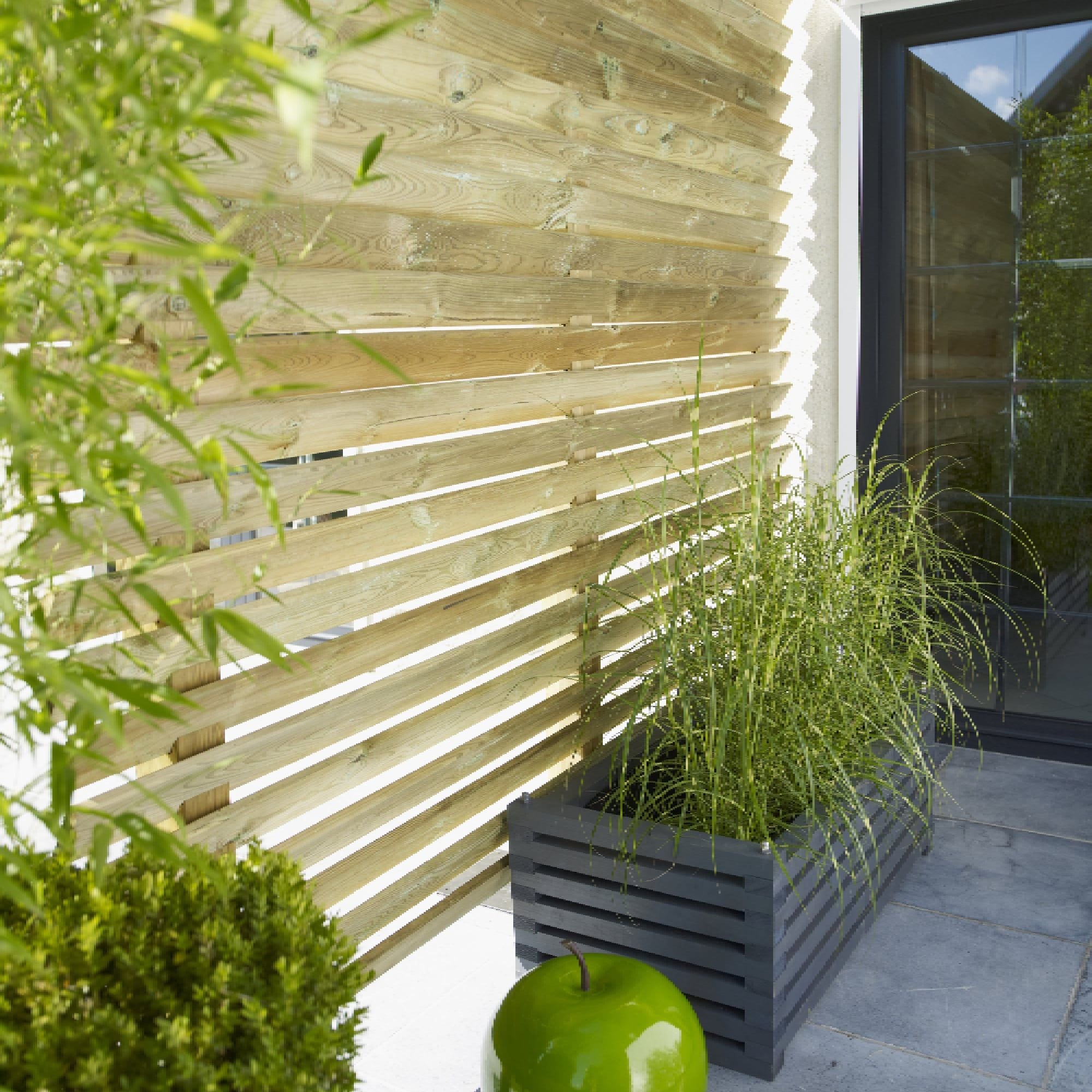 Dusumea terasa din lemn pin, Diego, 2400 x 96 x 19 mm, lemn natur