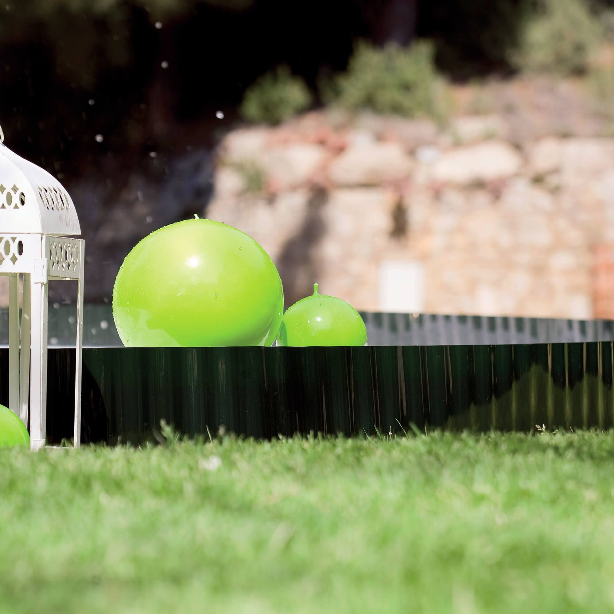 Separator gazon Intermas, PVC, H 20 cm, L 9 m, verde