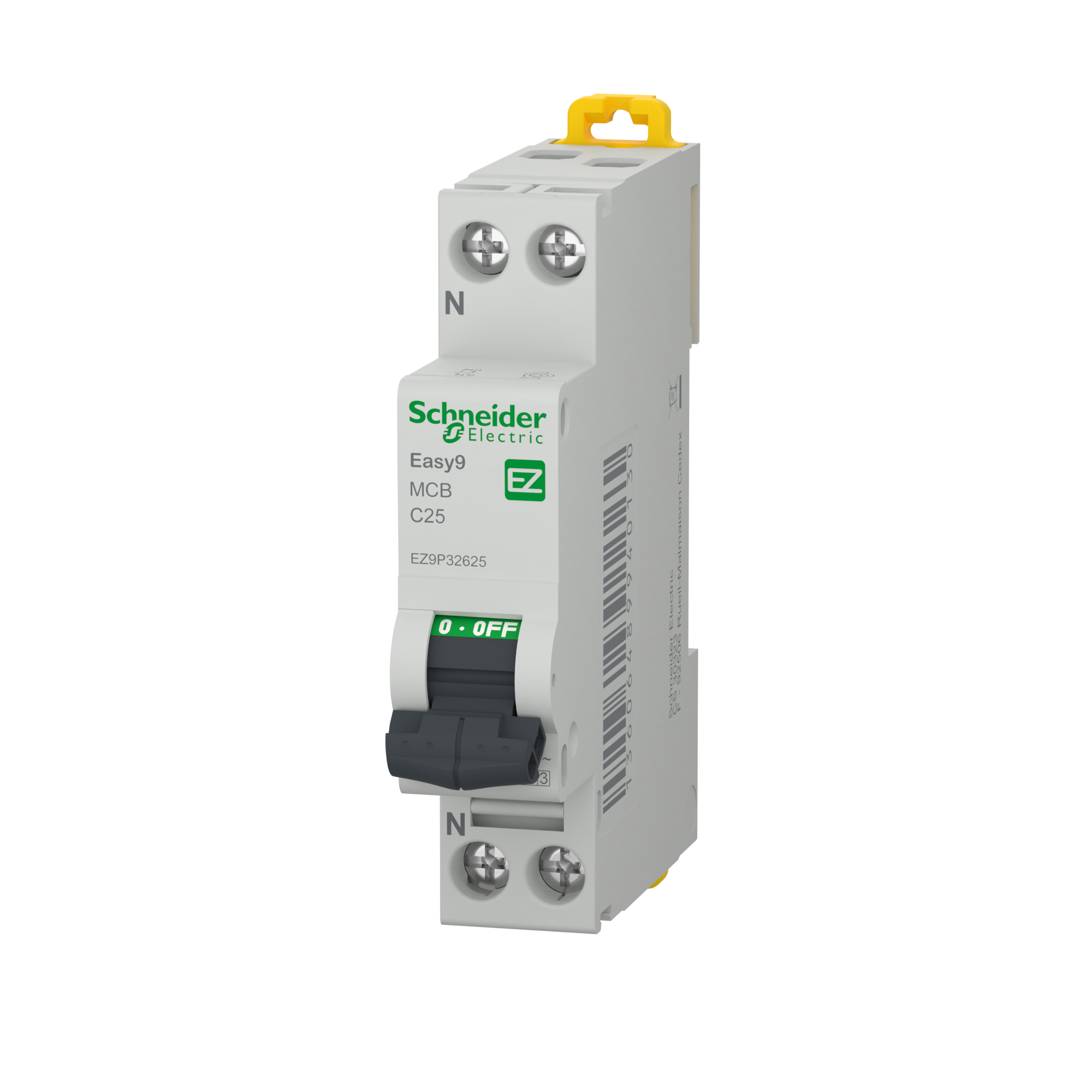 Disjunctor Schneider Easy9, P+N, 25A, 1 P