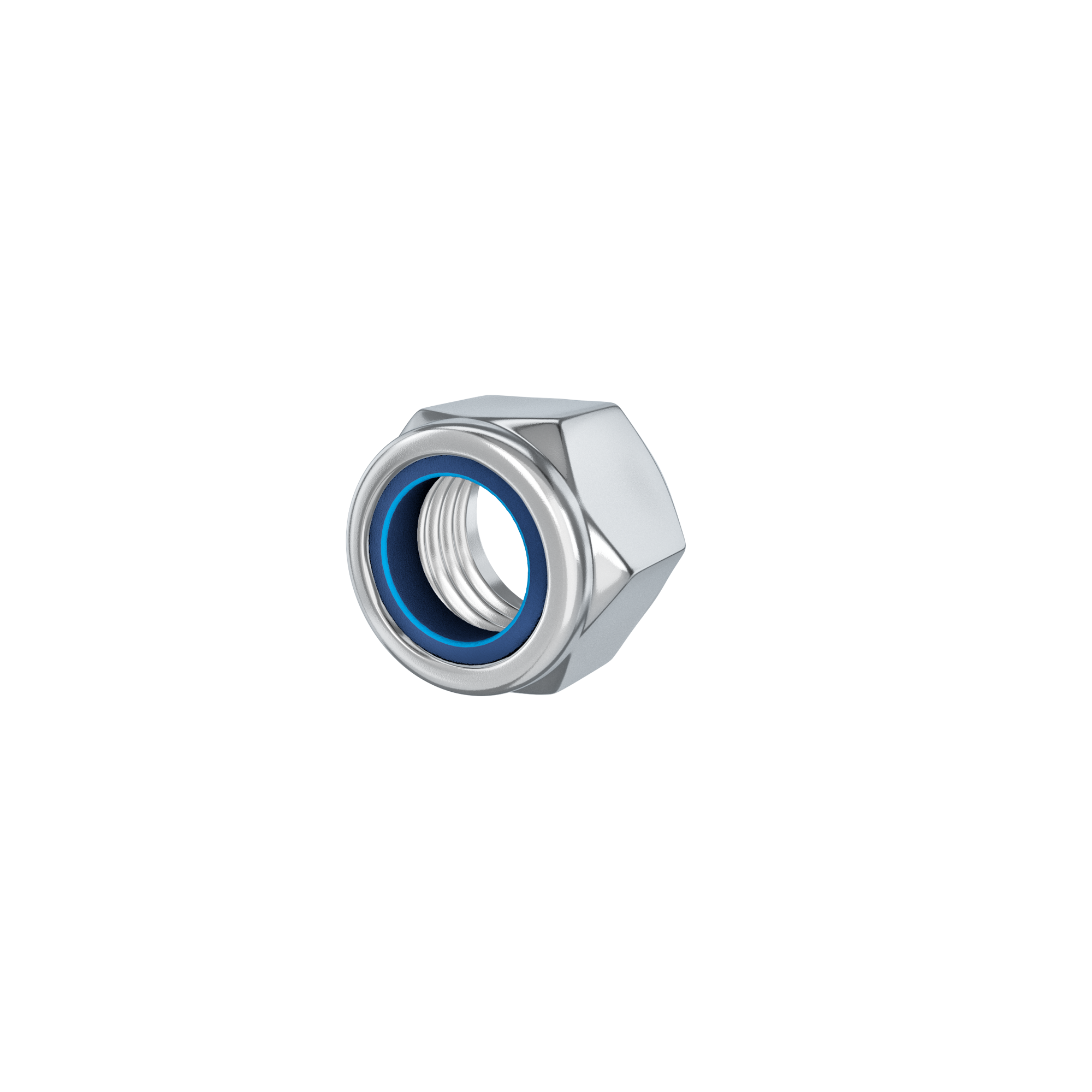 Piulite hexagonale cu autoblocare M8, otel zincat (10 buc)