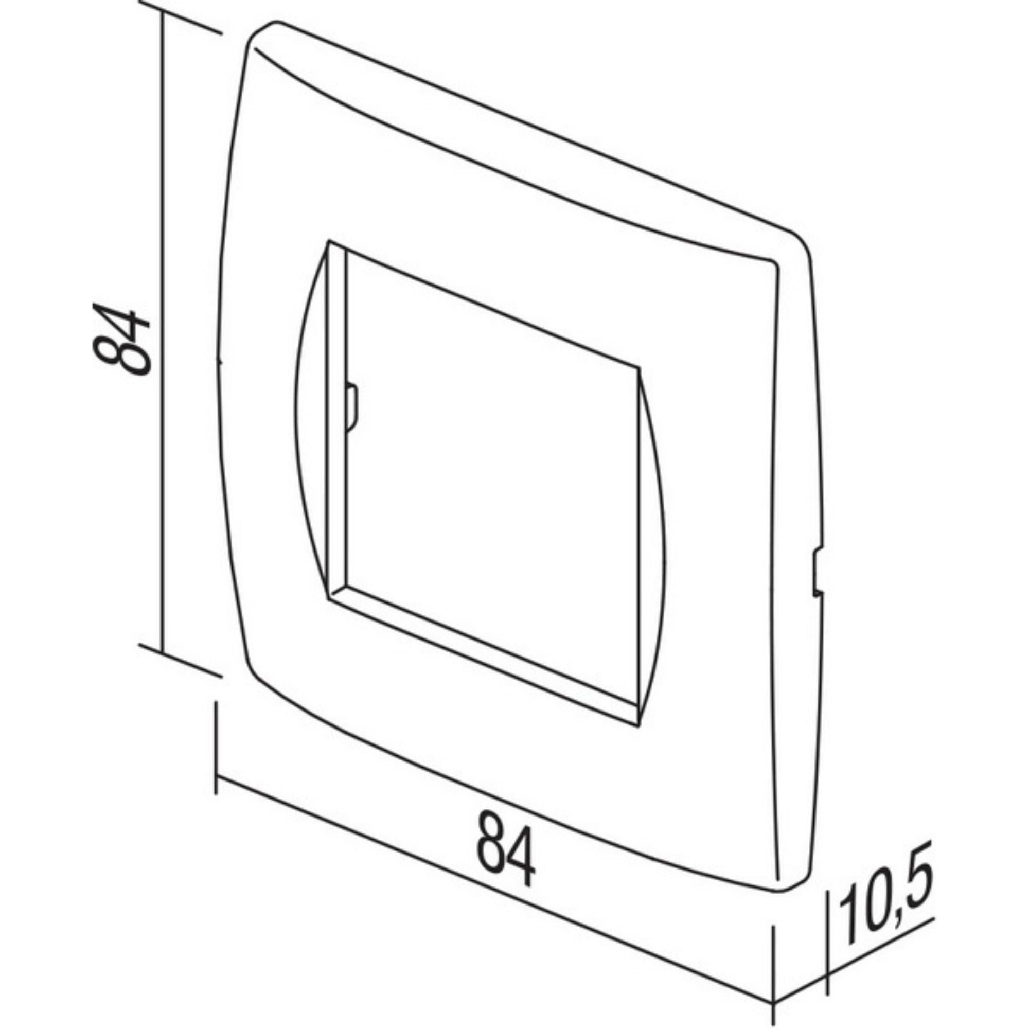 Rama decorativa dubla Tem Modul Soft, pentru aparataj modular, IP20, nuc