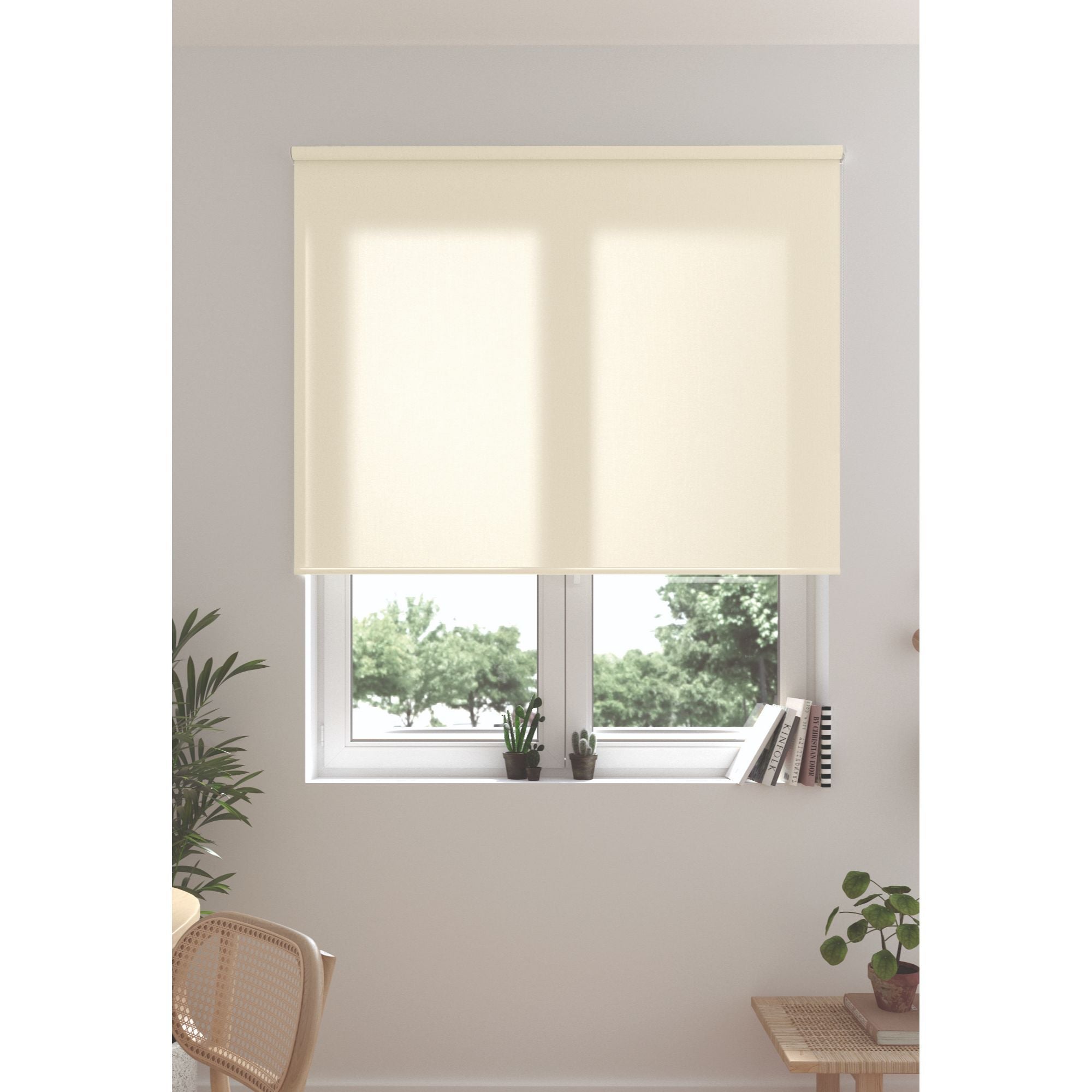 Roleta textila translucida Inspire Albery Cream 5, 160 x 220 cm, crem