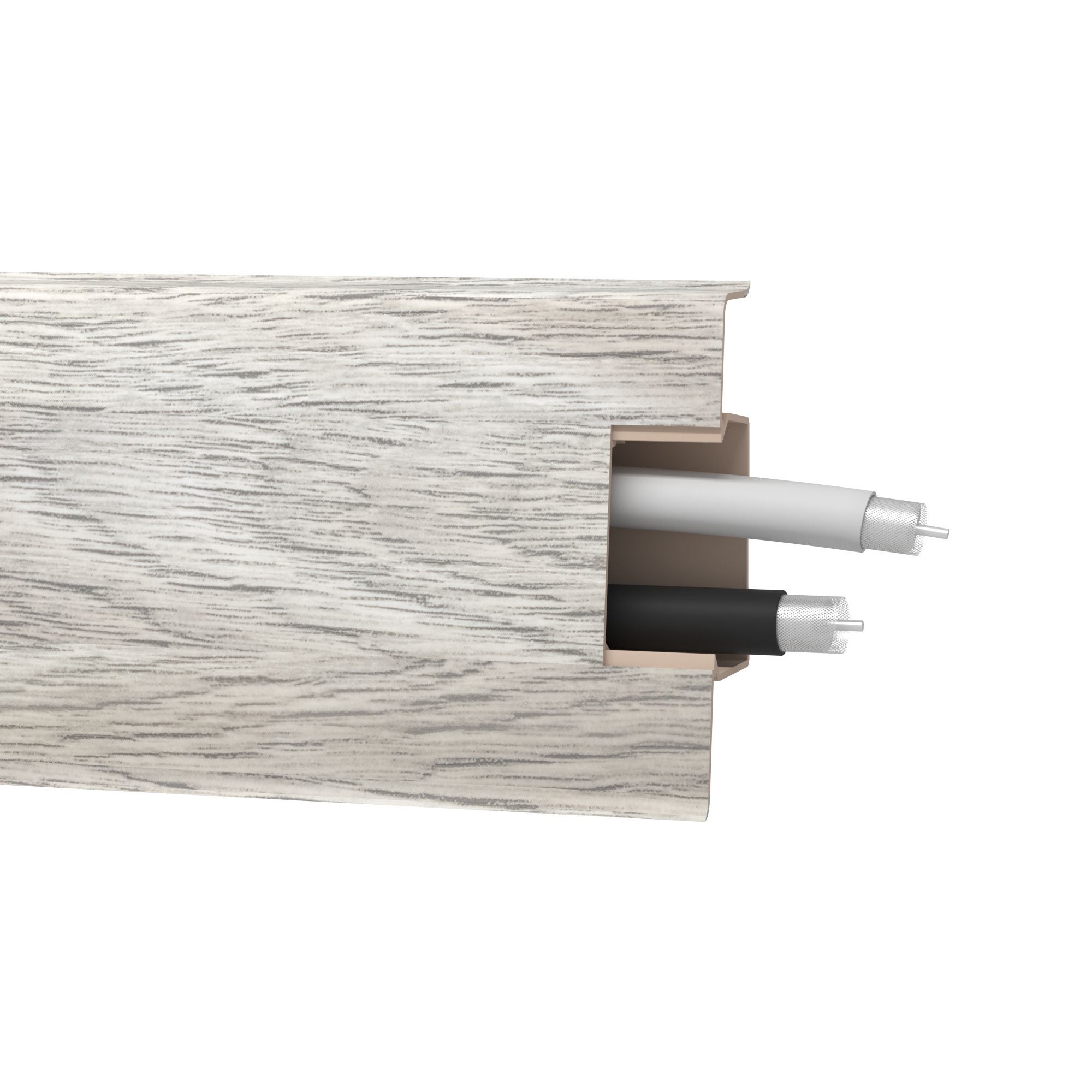 Plinta din PVC flexibil, 2500 x 60 mm, Caucasian 60.16, stejar