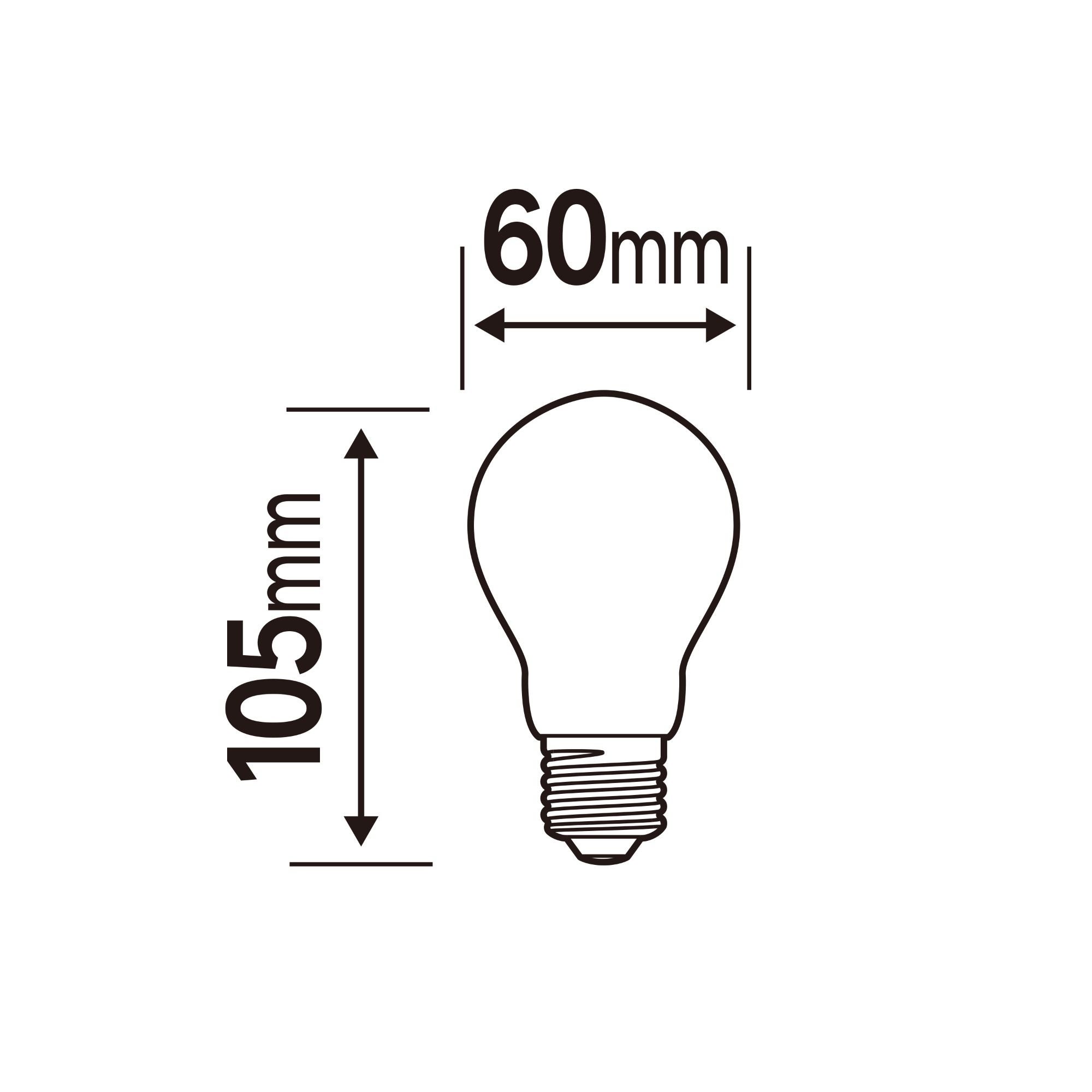 Bec LED Lexman, E27, A60, filament clar, alb cald, 2700k, 7.8W, 1055 lm