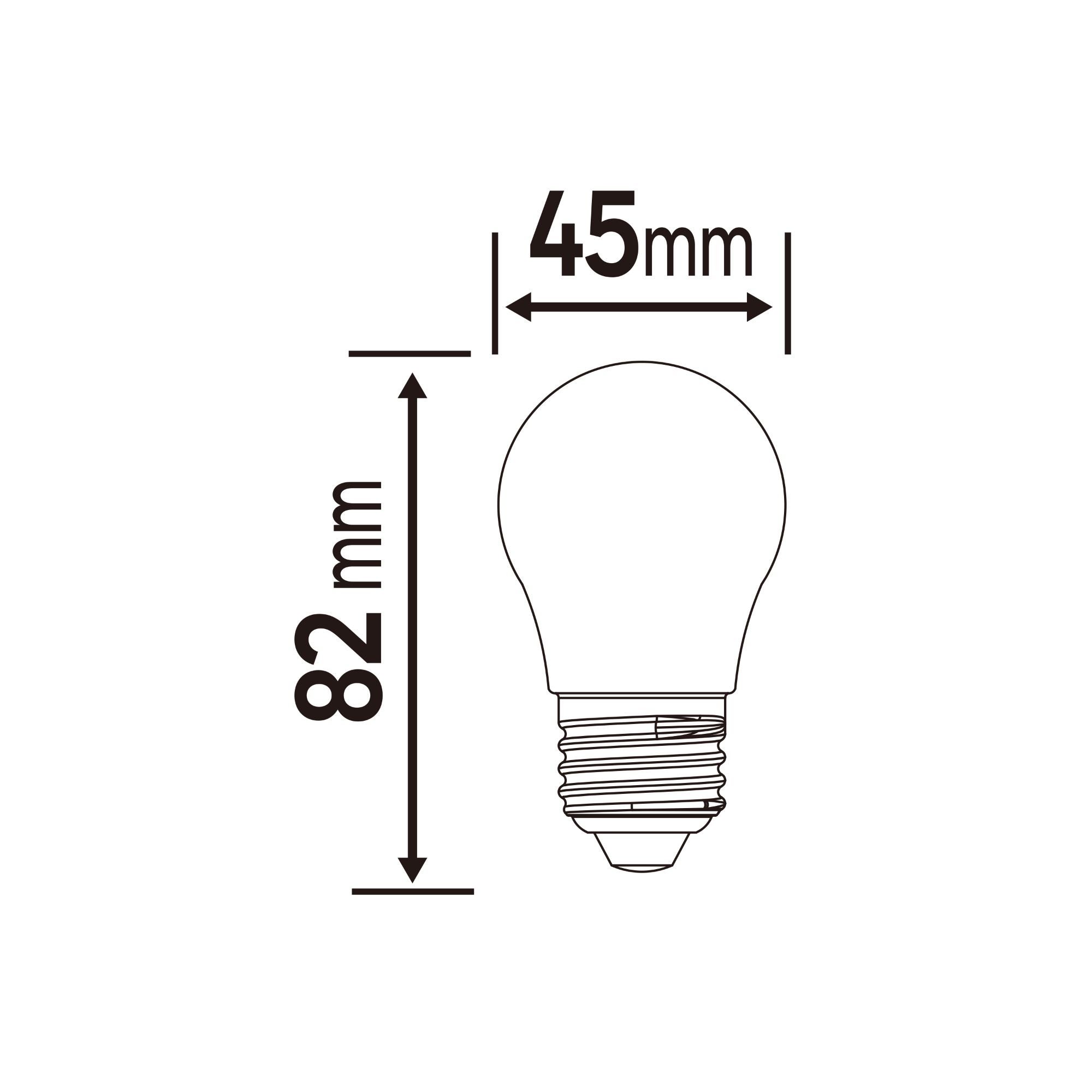 Bec LED Lexman, E27, G45, filament clar, alb cald, 2700k, 3.4 W, 470 lm