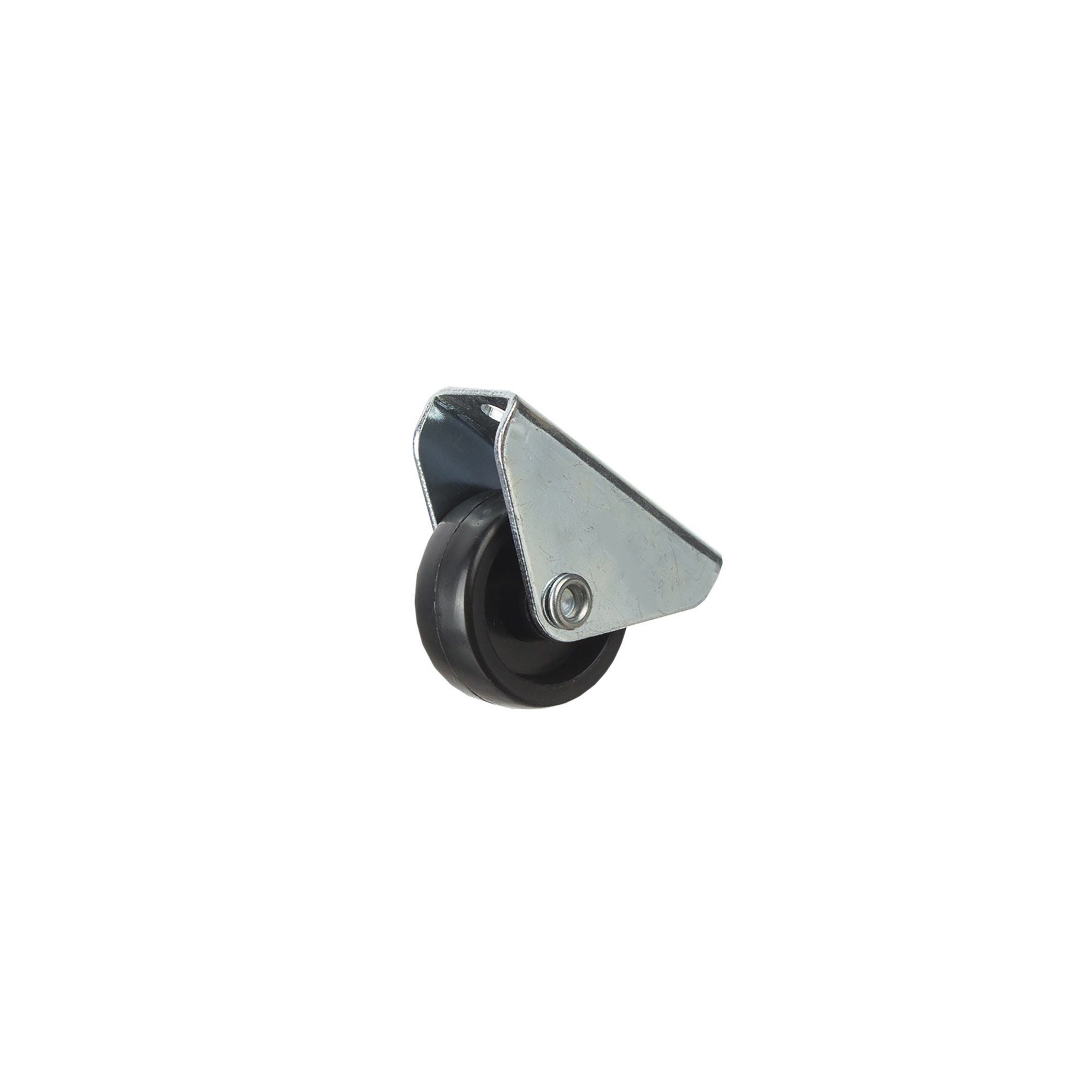 Roata neagra fixa plata 30 mm