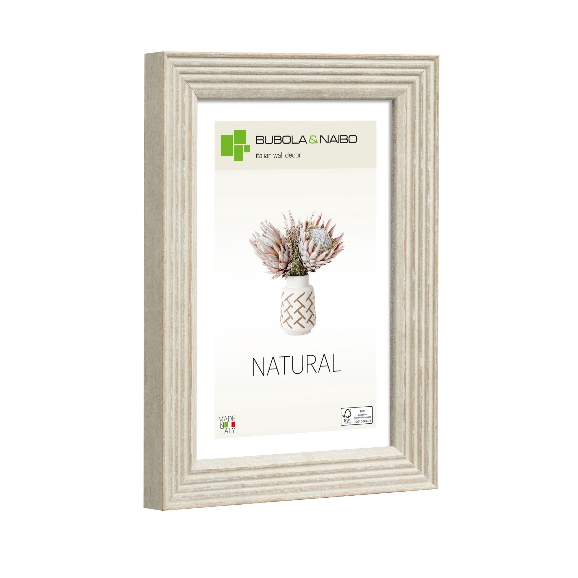 Rama foto Tosca, 13 x 18 cm, lemn, alb