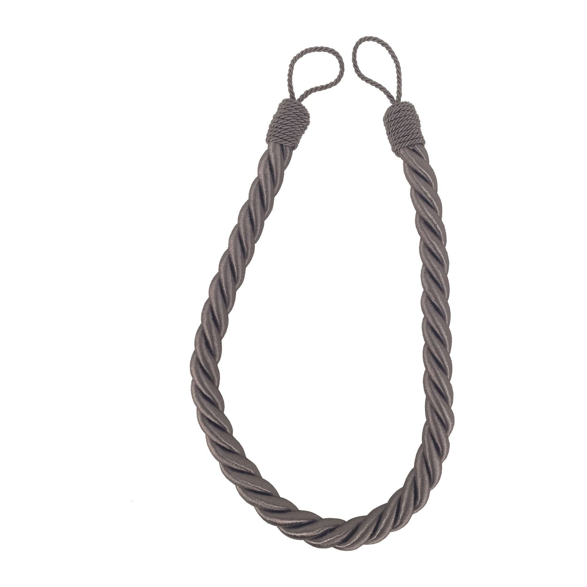 Prindere draperie Inspire Nala, model impletit, 77 cm, taupe