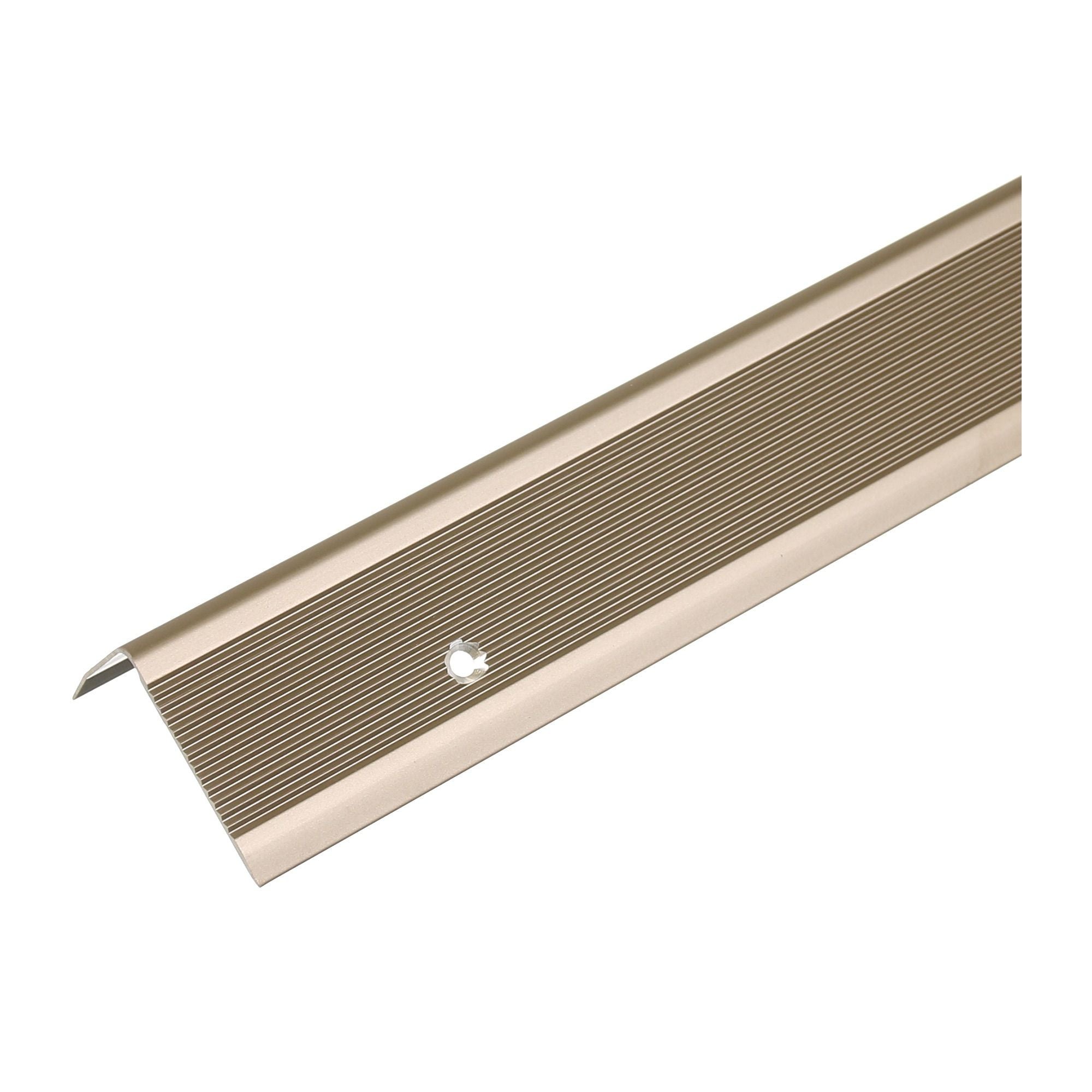 Profil treapta 40 x 30 mm, L 2.4 m, Artens, titan 26, antiderapant