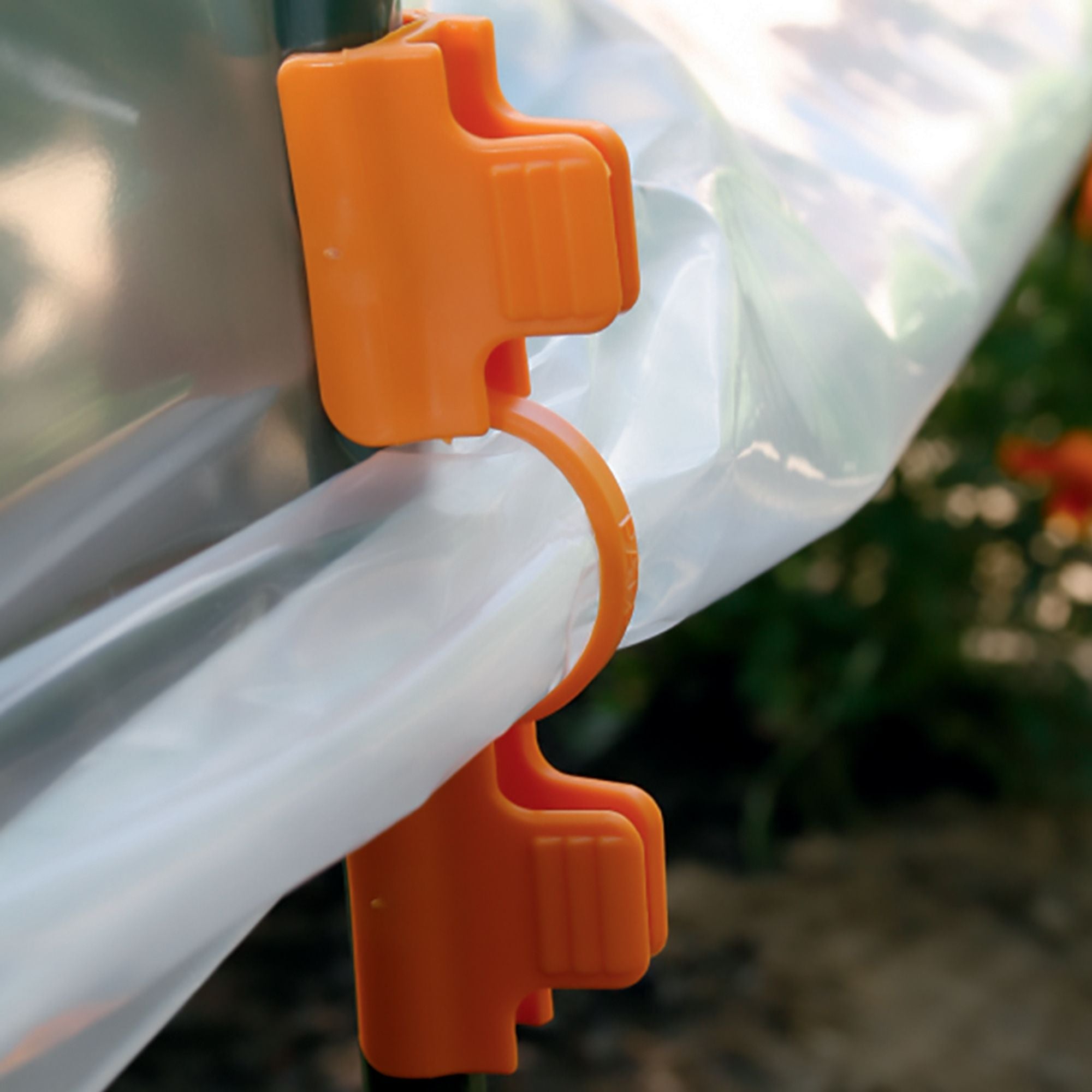 Clips din plastic pentru folie Nortene, plastic, 10 bucati