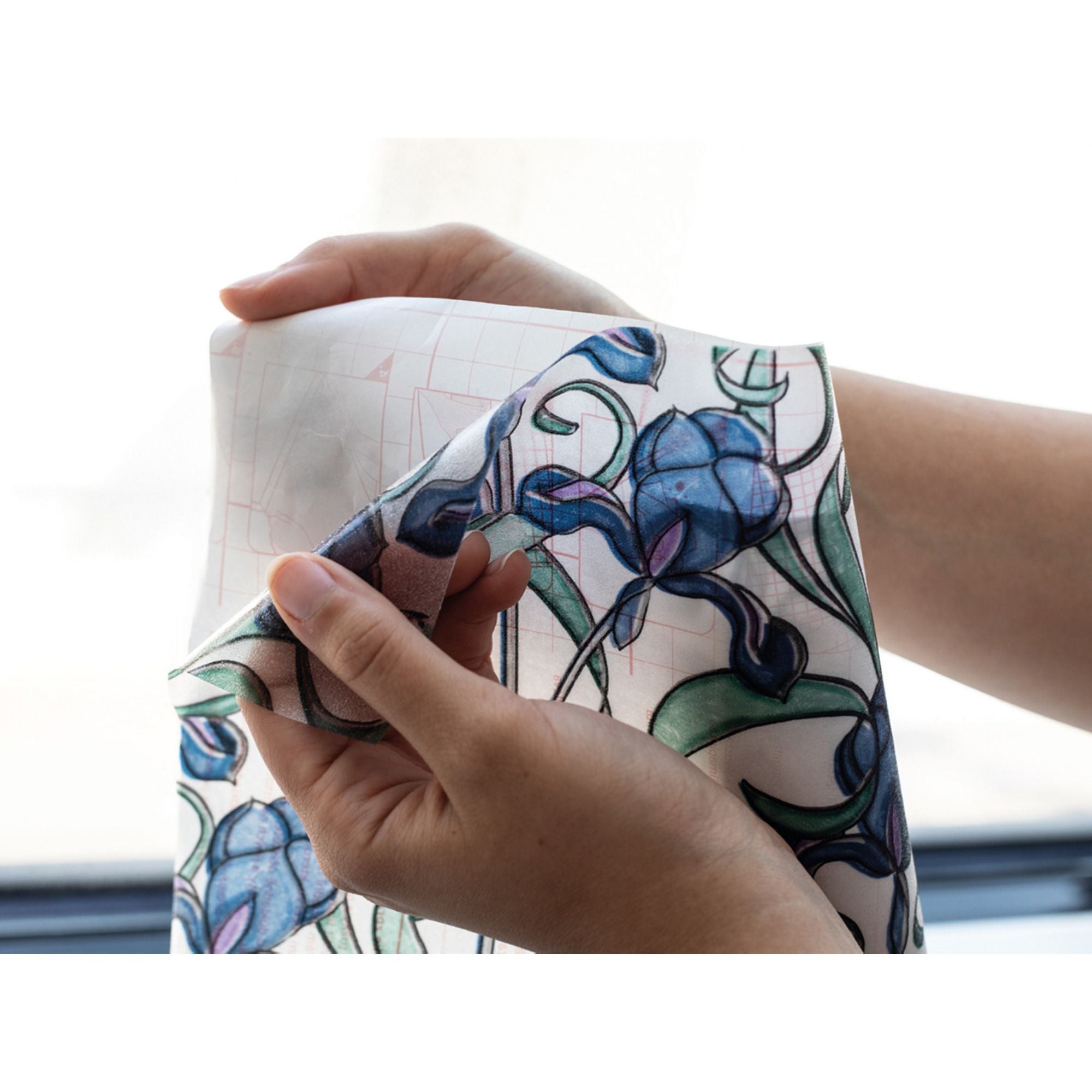 Autocolant geam Minster, 45 x 200 cm, multicolor