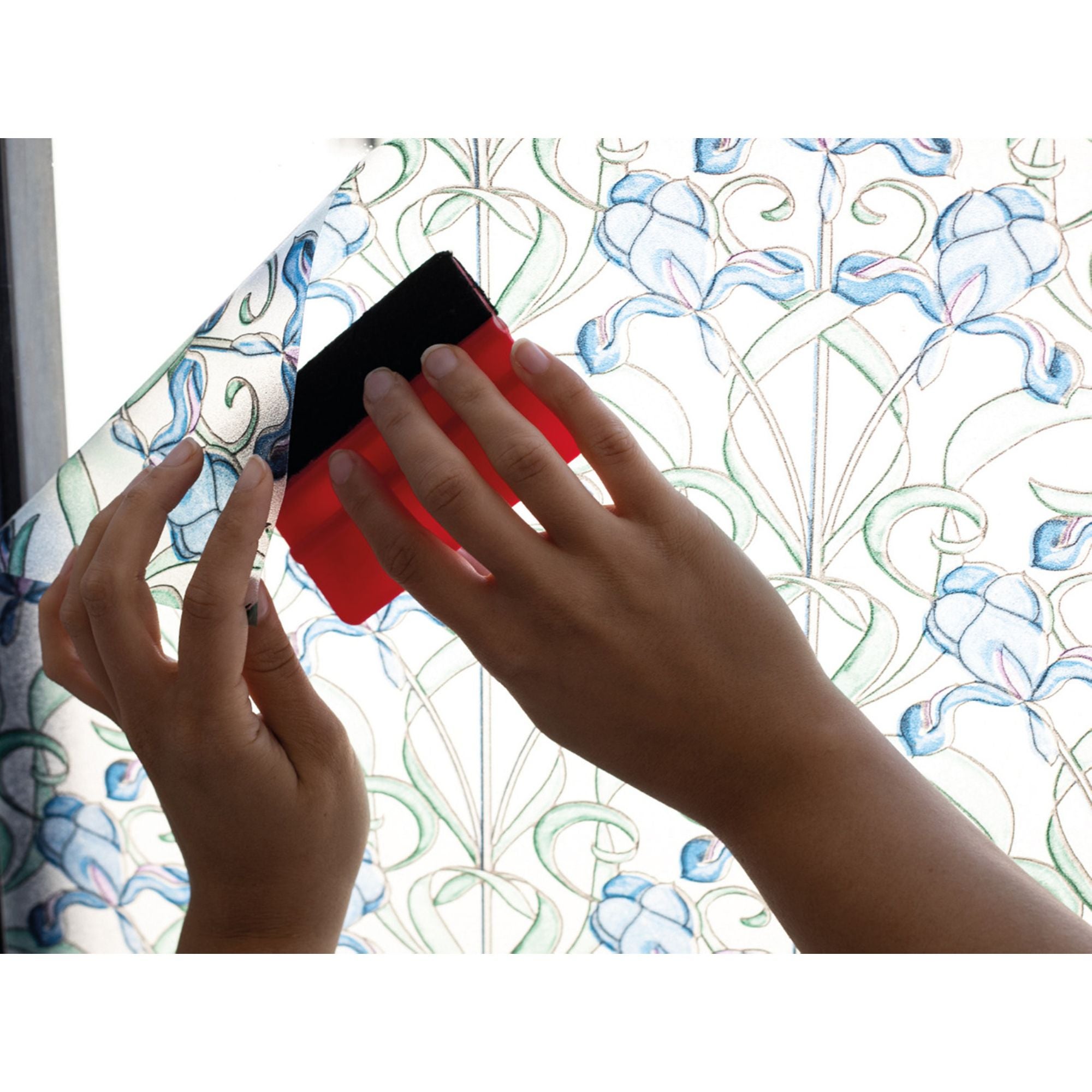 Autocolant geam Minster, 45 x 200 cm, multicolor