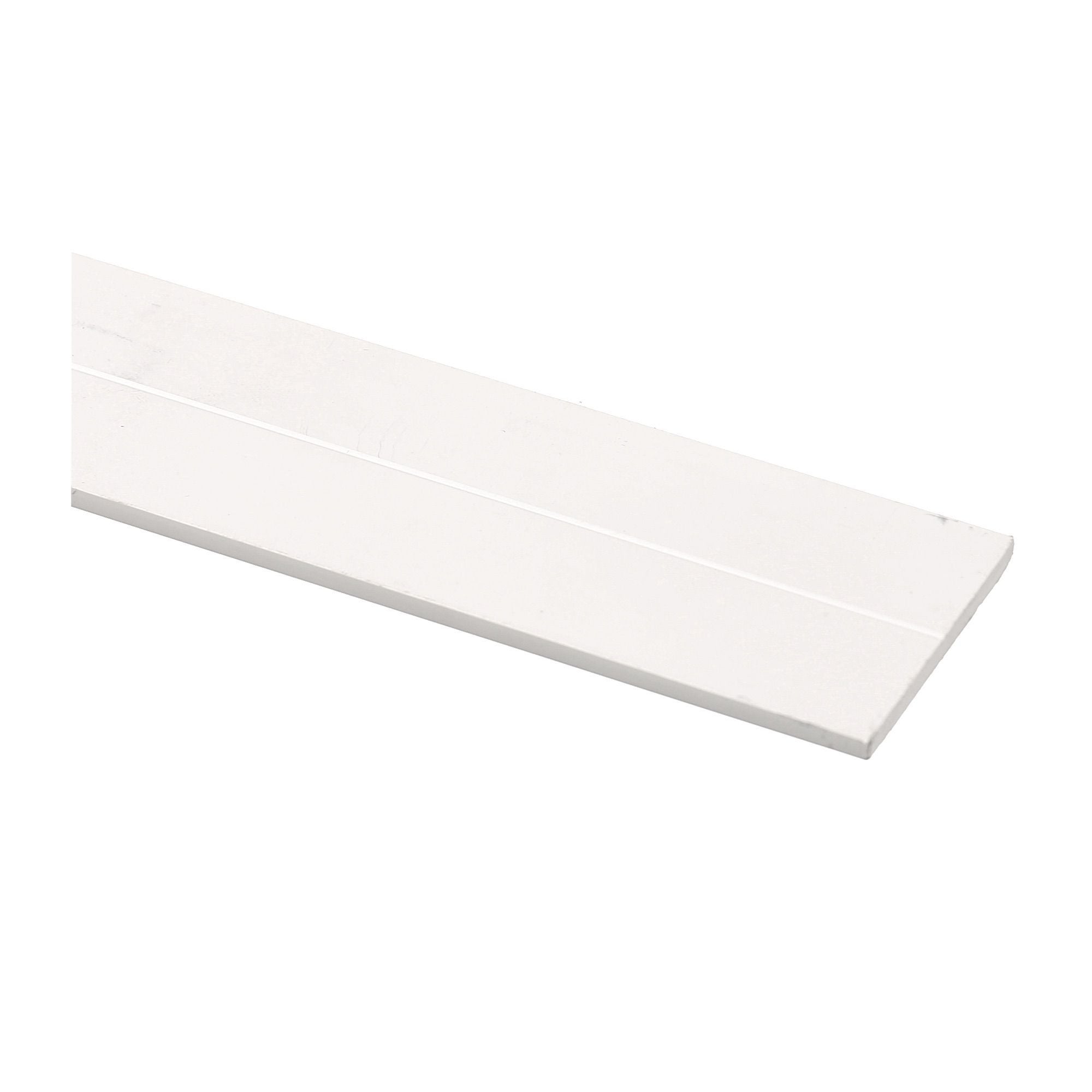 Bara plata PVC alb 35.5 x 3 x 1 mm, 1 m