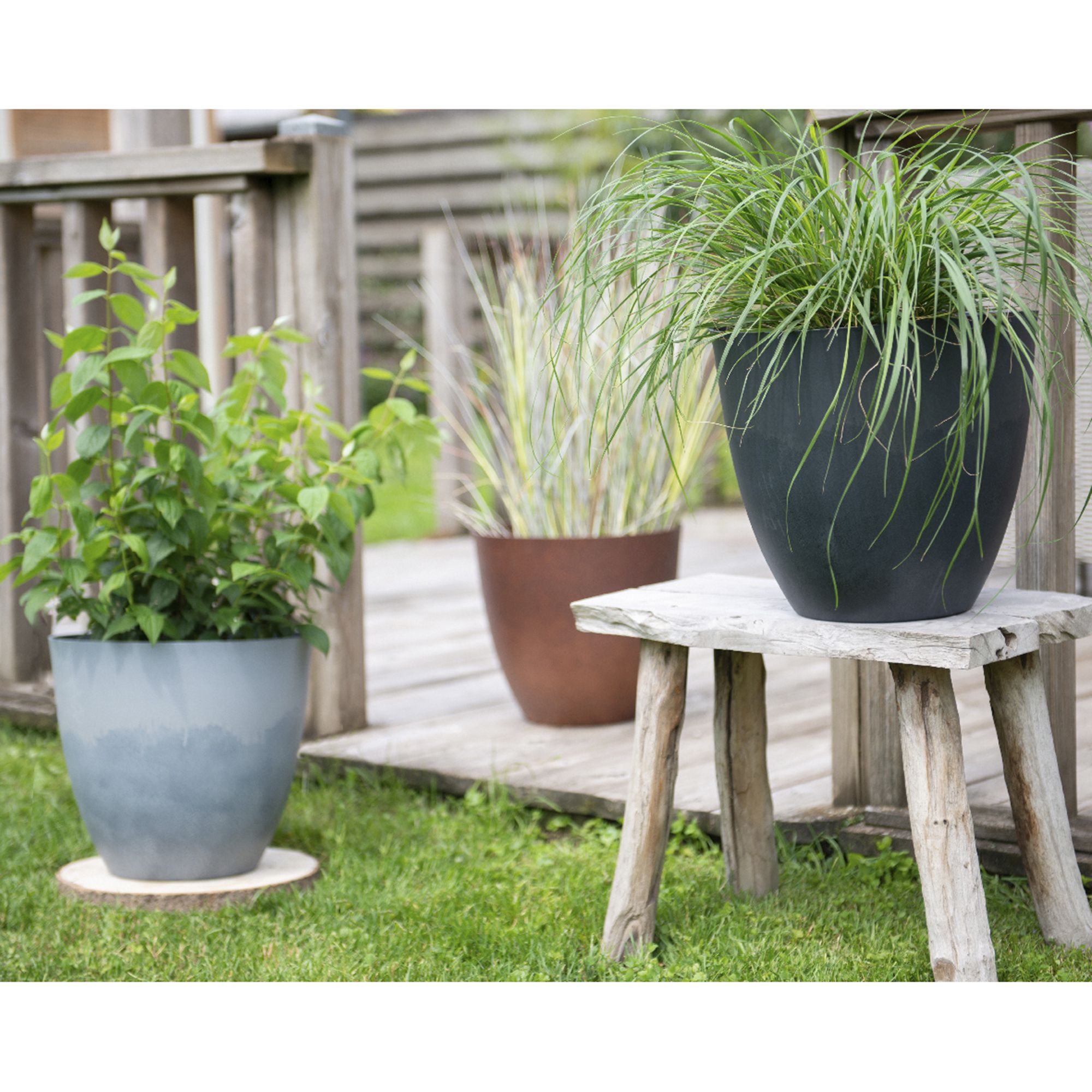 Ghiveci flori, plastic, Ø 32.8 cm, diverse culori