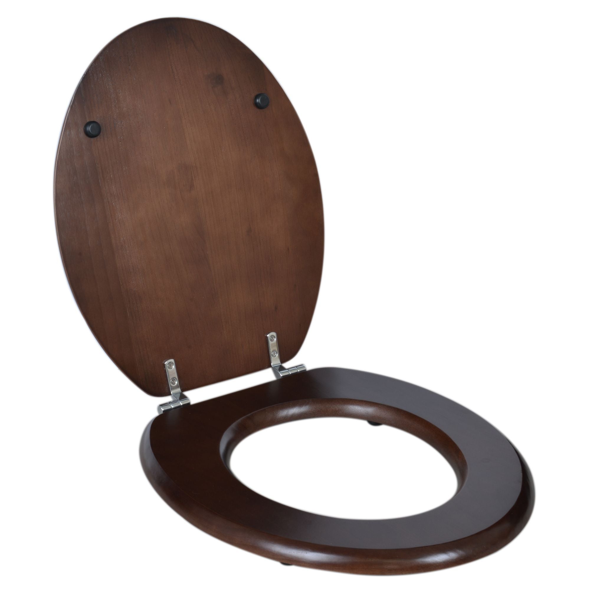 Capac WC Sensea Kenia, din MDF, inchidere standard, maro