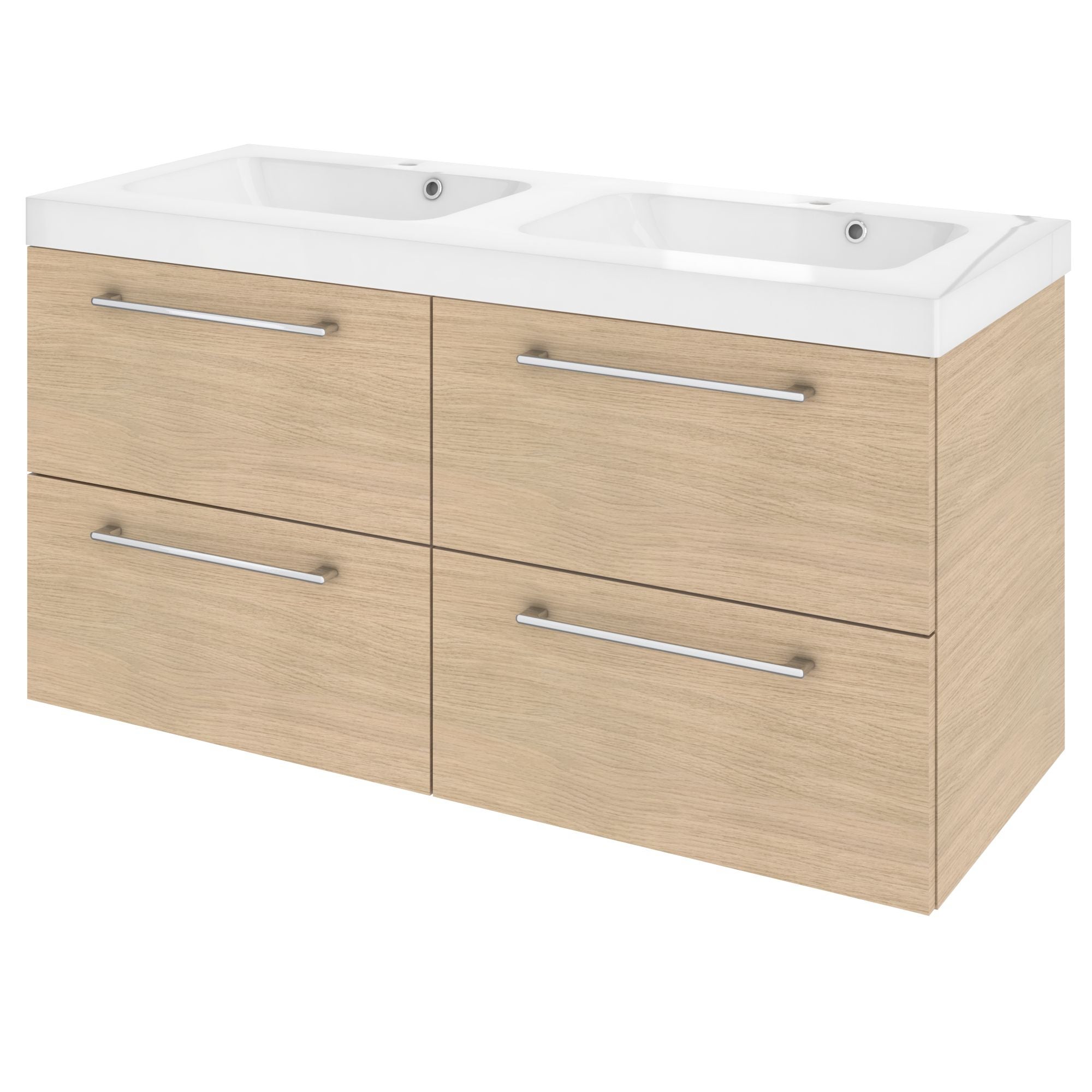 Lavoar incastrat Sensea Remix, latime 121 cm, alb