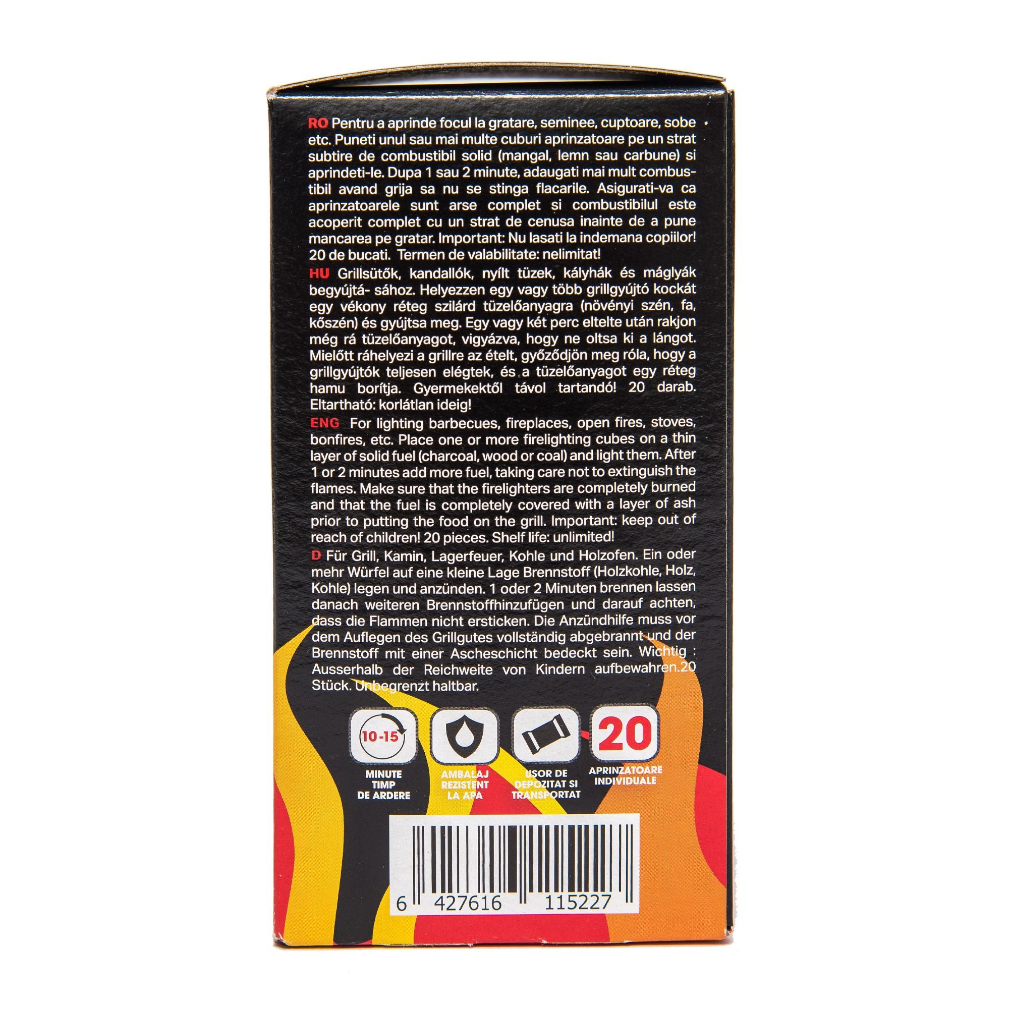 Aprinzatoare gratar, 20 bucati, Lucifer