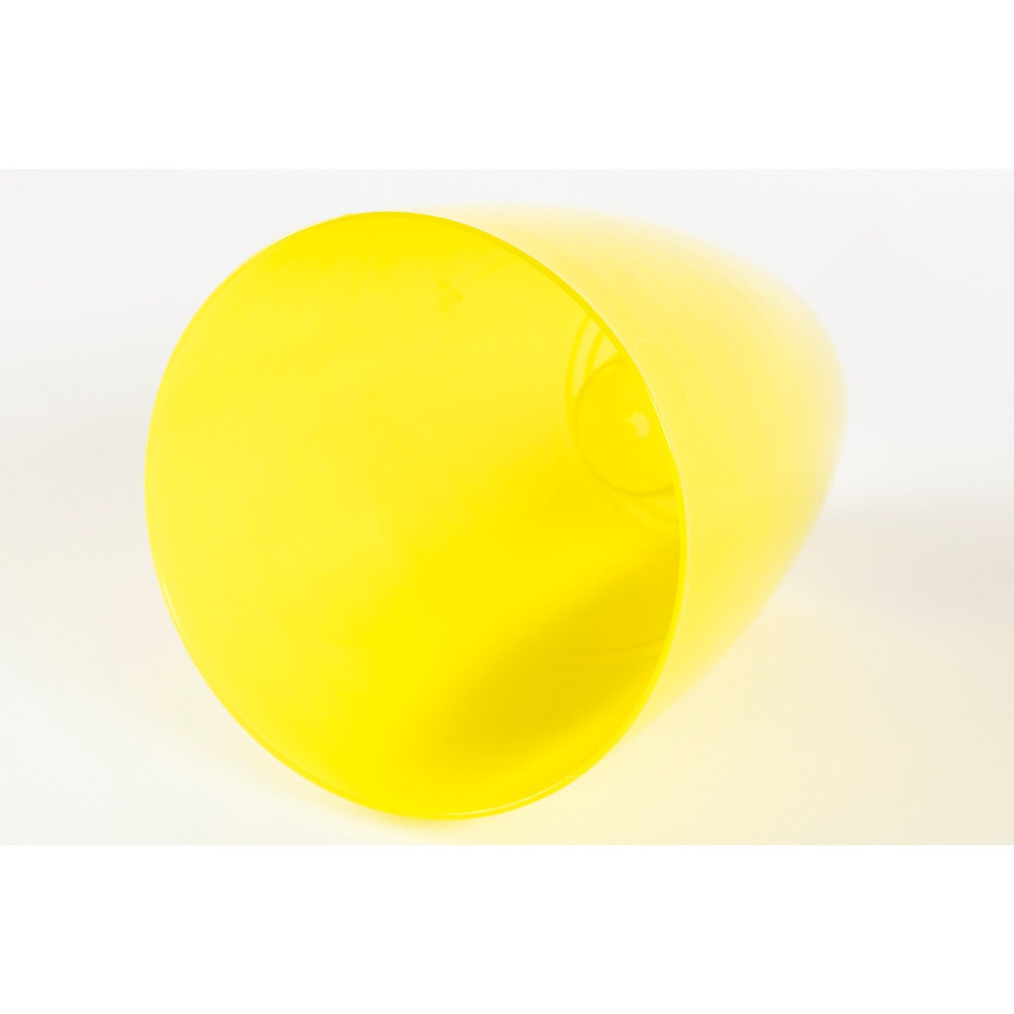 Ghiveci orhidee Miltonia, rotund, plastic, Ø 13.3 cm, galben