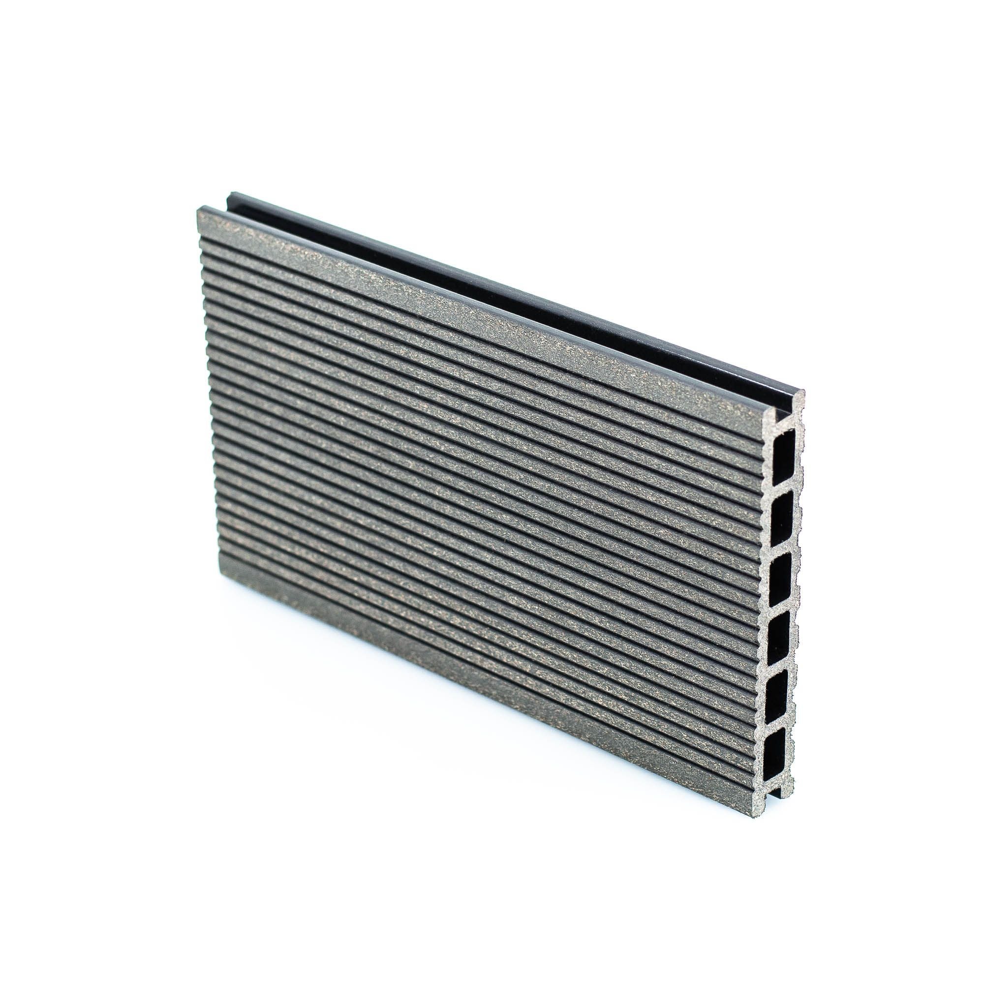 Dusumea terasa din WPC, 2400 x 145 x 21 mm, gri