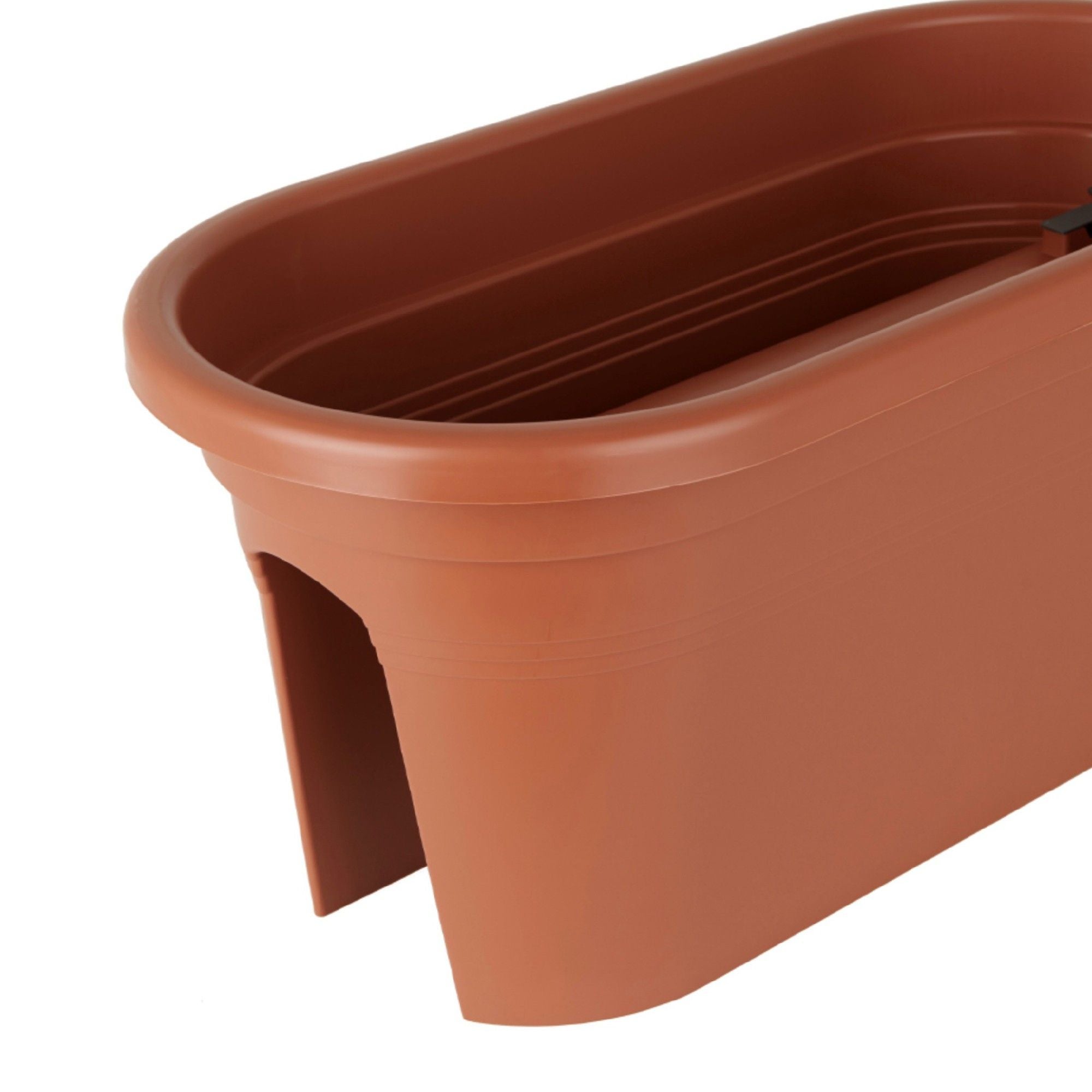 Ghiveci flori Venezia Balcony, pentru bara balcon, oval, plastic, L 60 ...