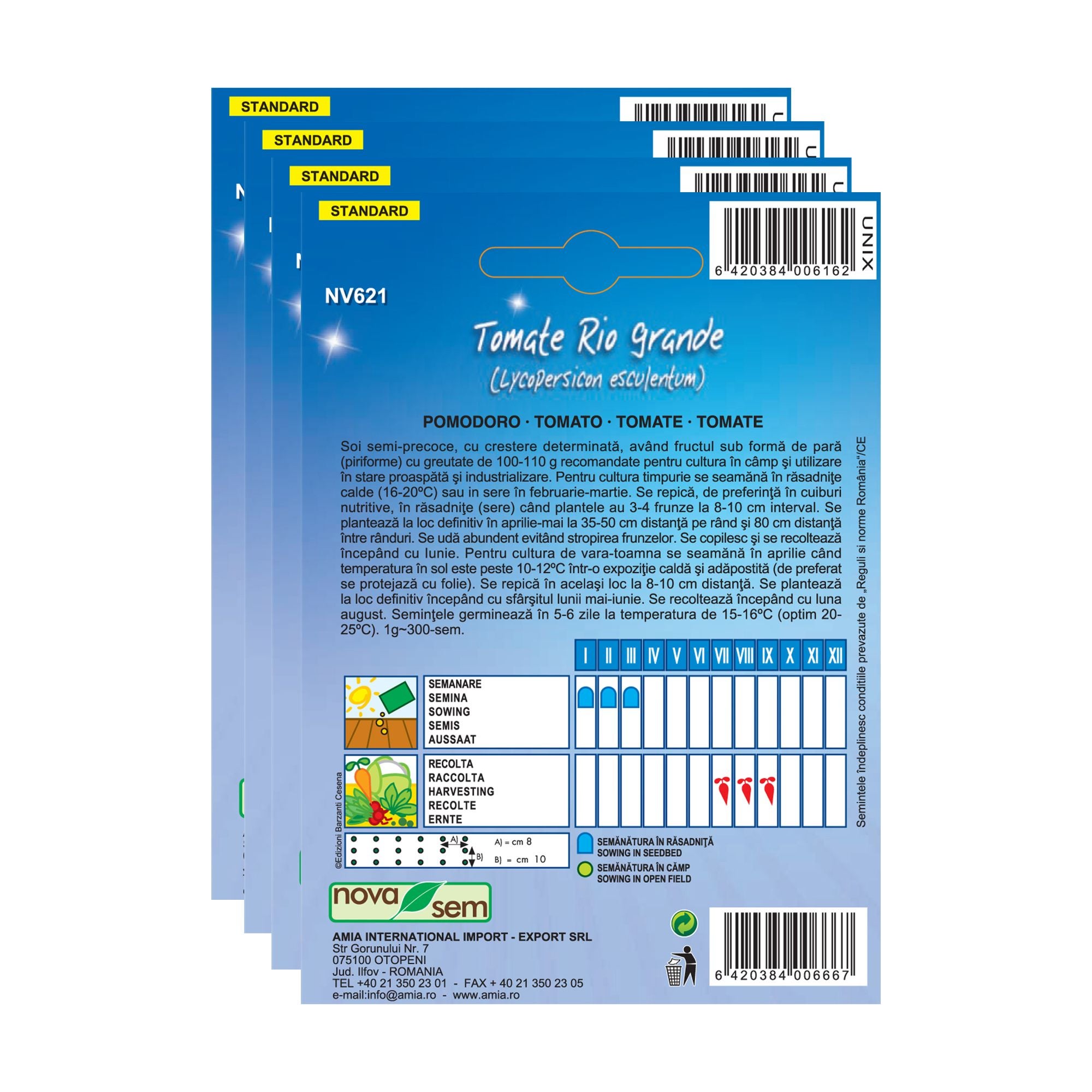 Seminte legume, rosii Rio Grande, Novasem